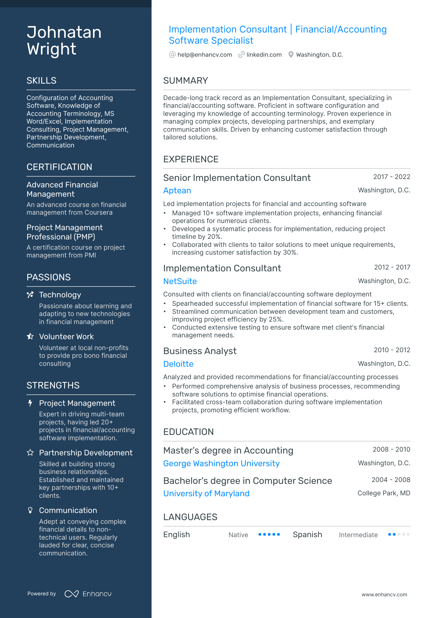10 Implementation Consultant Resume Examples & Guide for 2026
