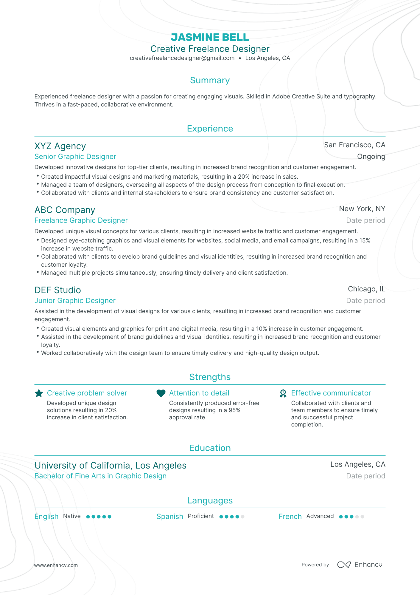 5 Freelance Designer Resume Examples & Guide for 2023