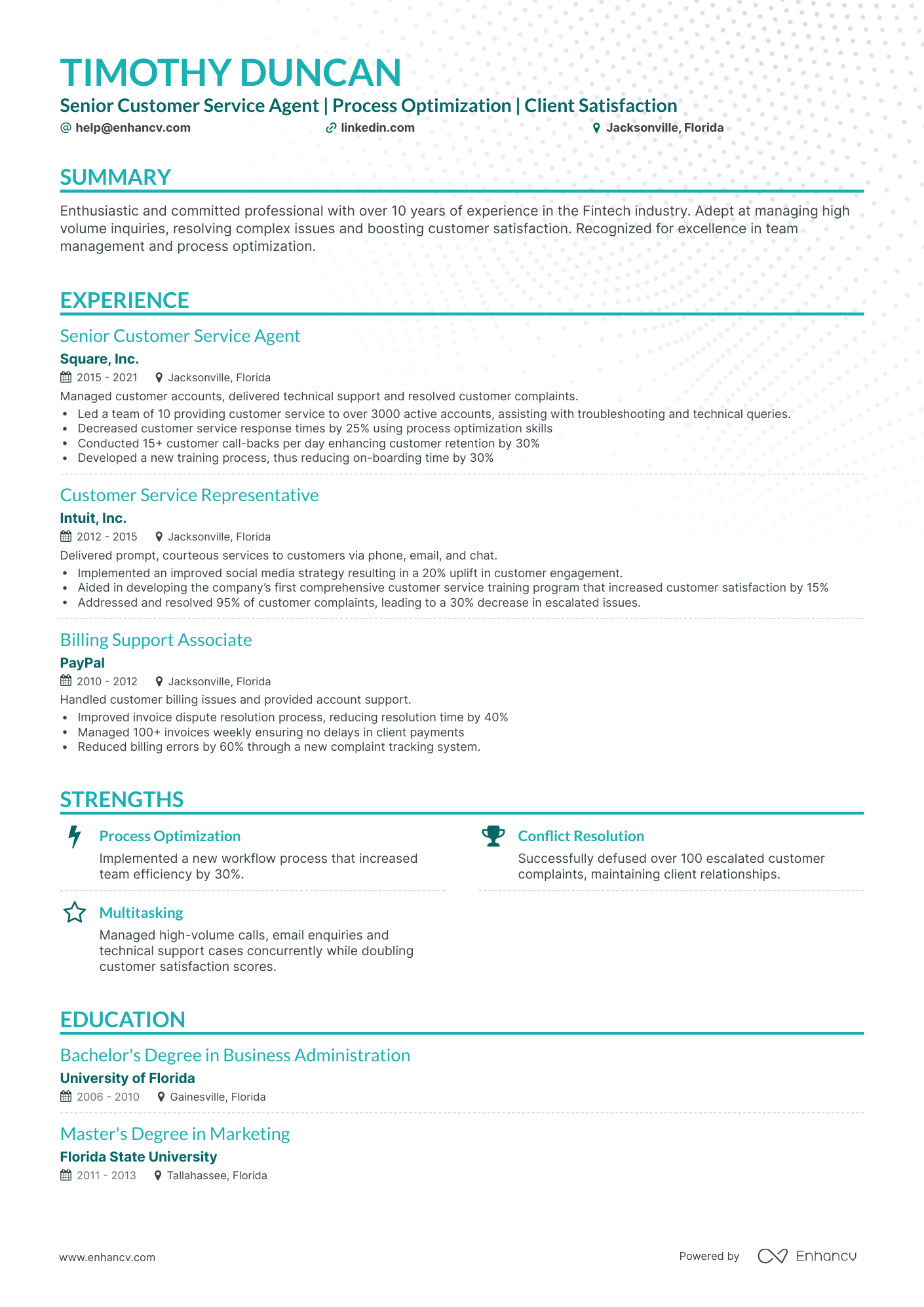 5 Customer Service Agent Resume Examples & Guide for 2024