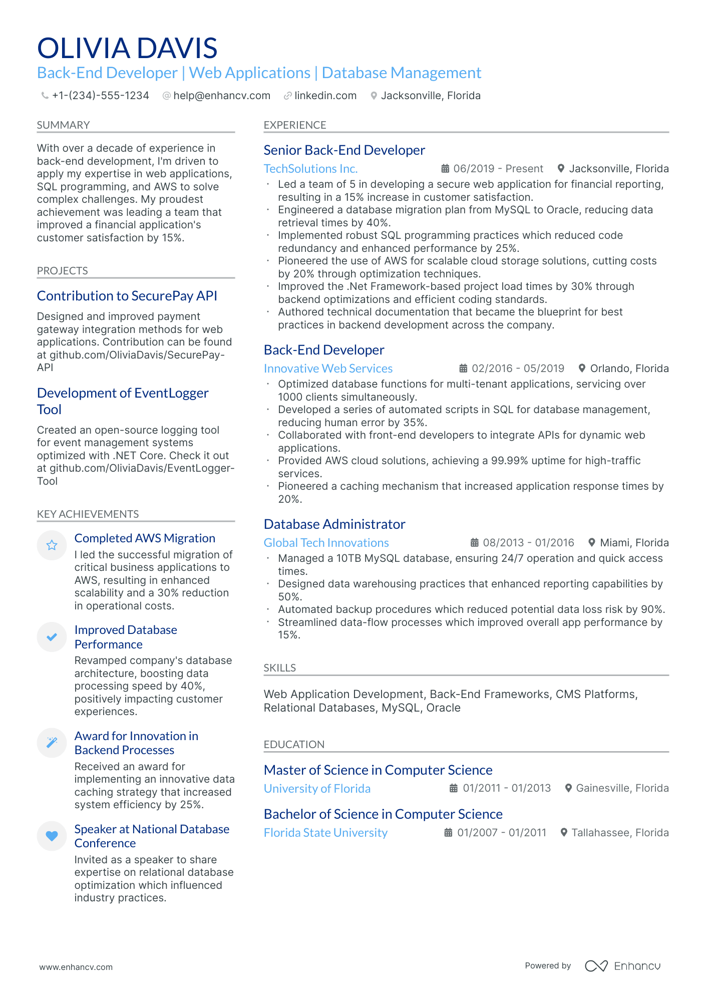 10 Freelance Developer Resume Examples & Guide for 2025