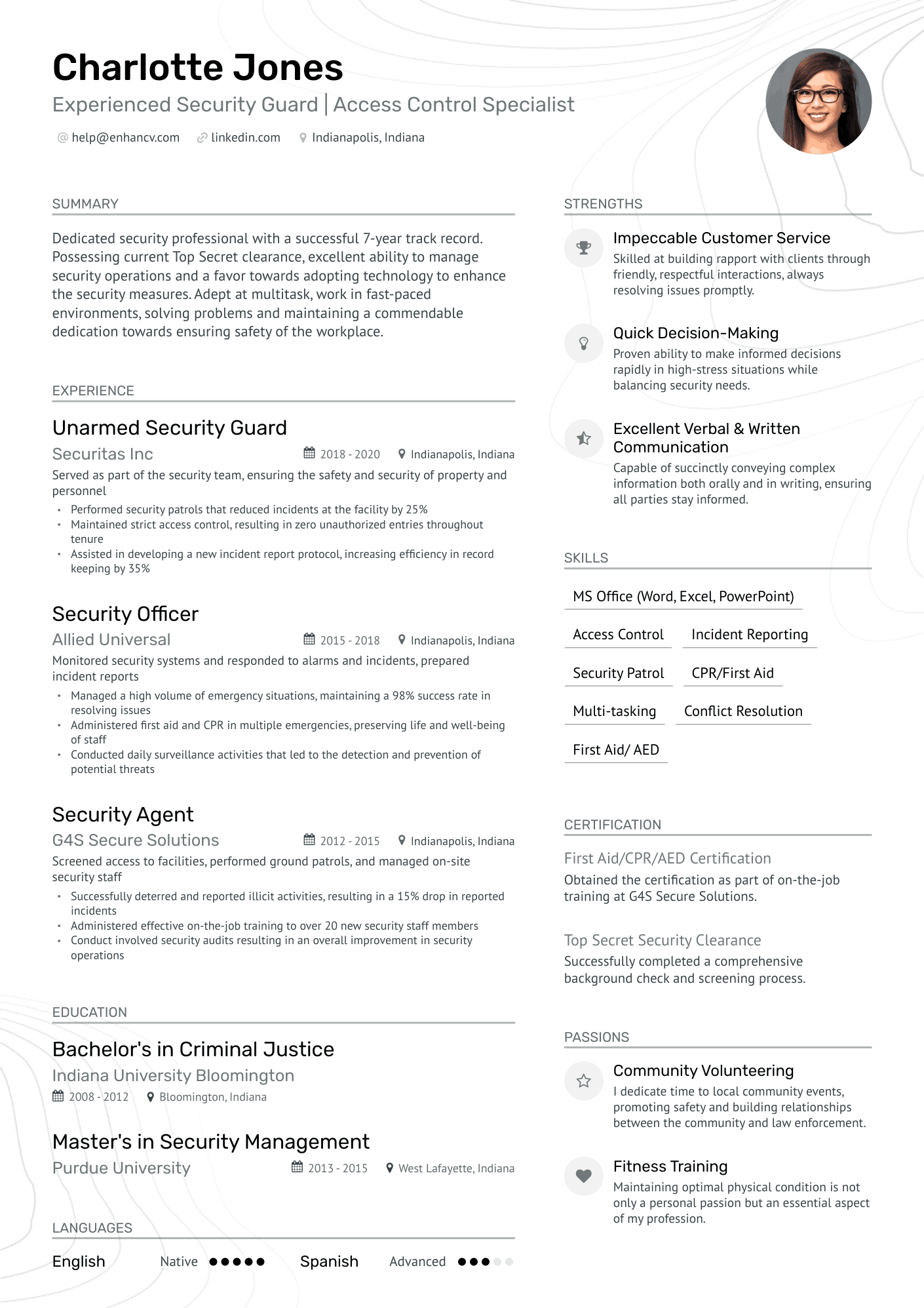 5 Security Guard Resume Examples & Guide for 2024