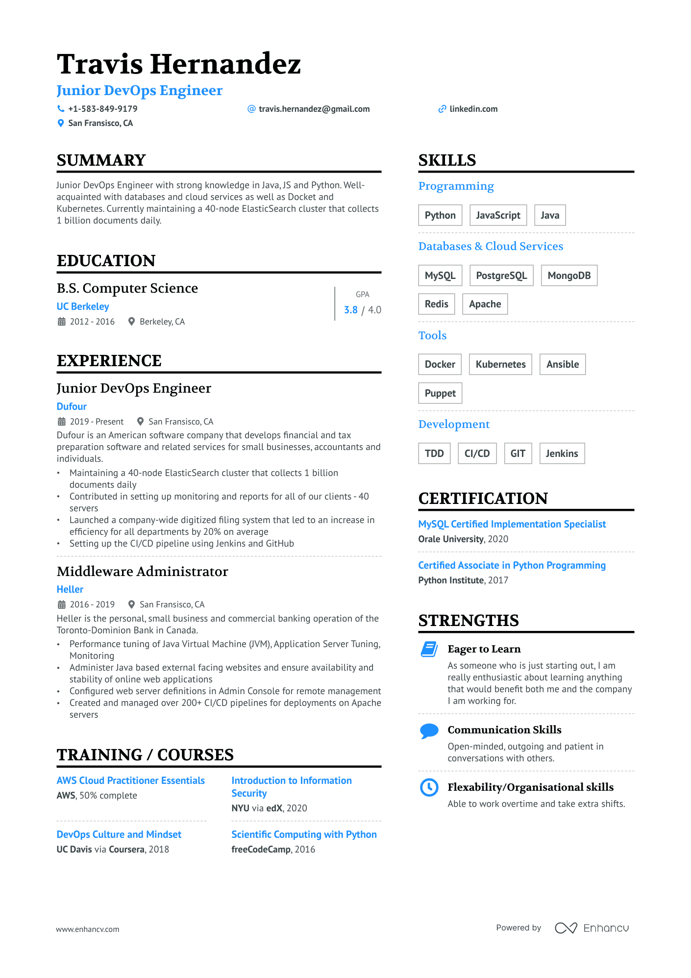15 DevOps Engineer Resume Examples & Guide for 2026