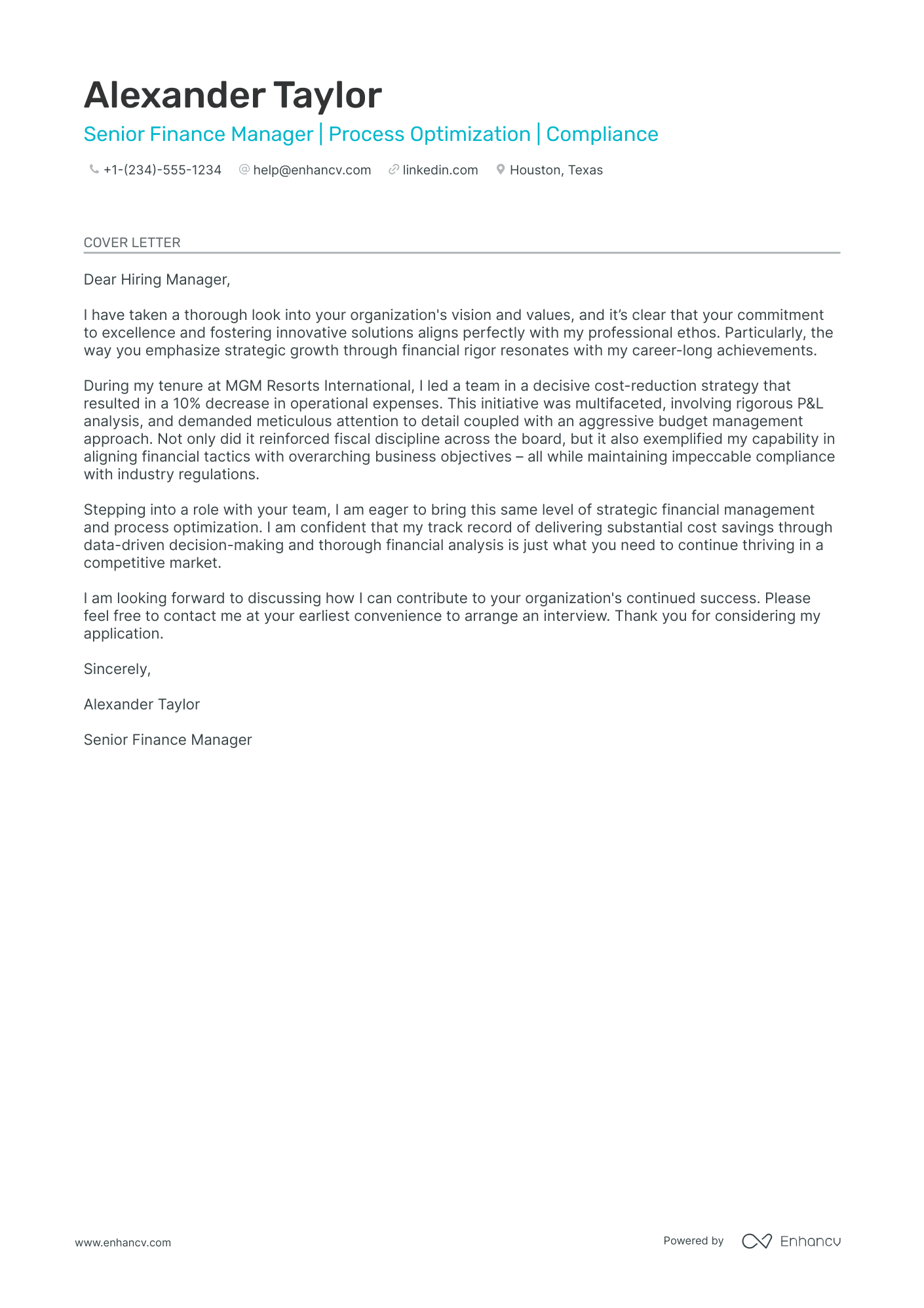 10 Professional Cashier Cover Letter Examples and Template for 2024 ...