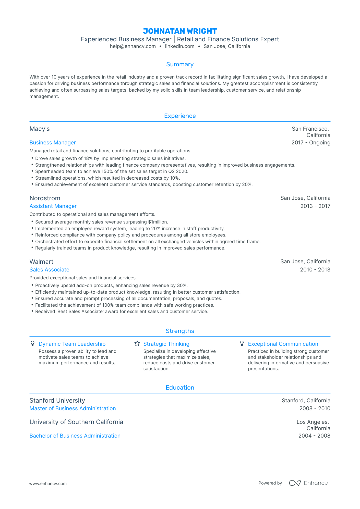 5 Business Manager Resume Examples & Guide for 2023