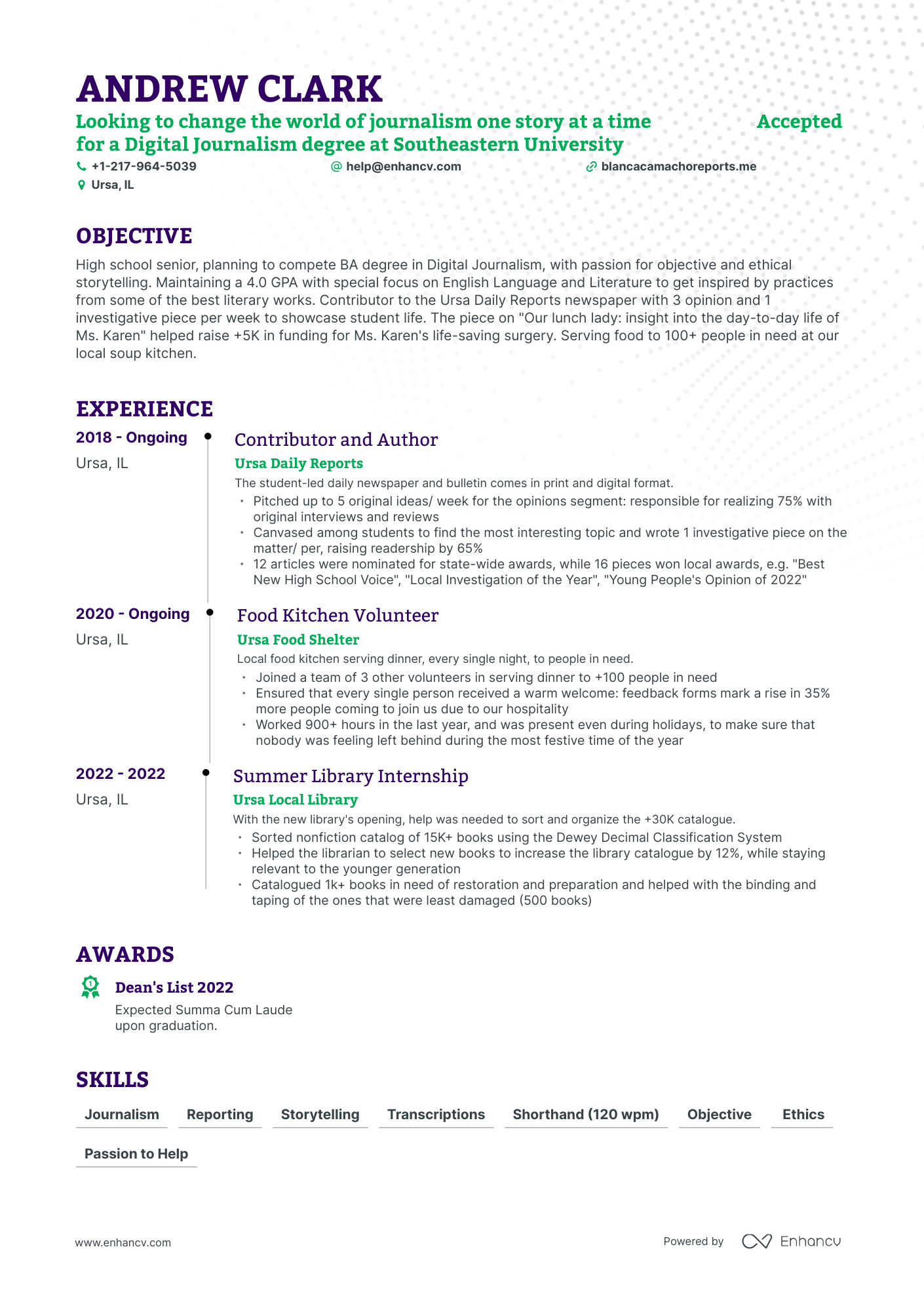 5 Scholarship Resume Examples & Guide for 2024