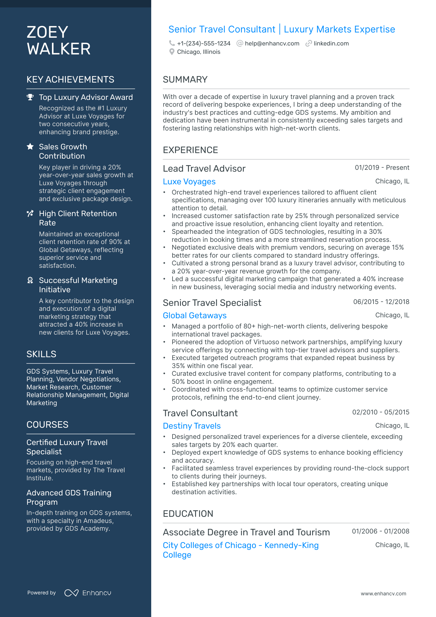 Travel Consultant Resume Examples & Guide for 2025
