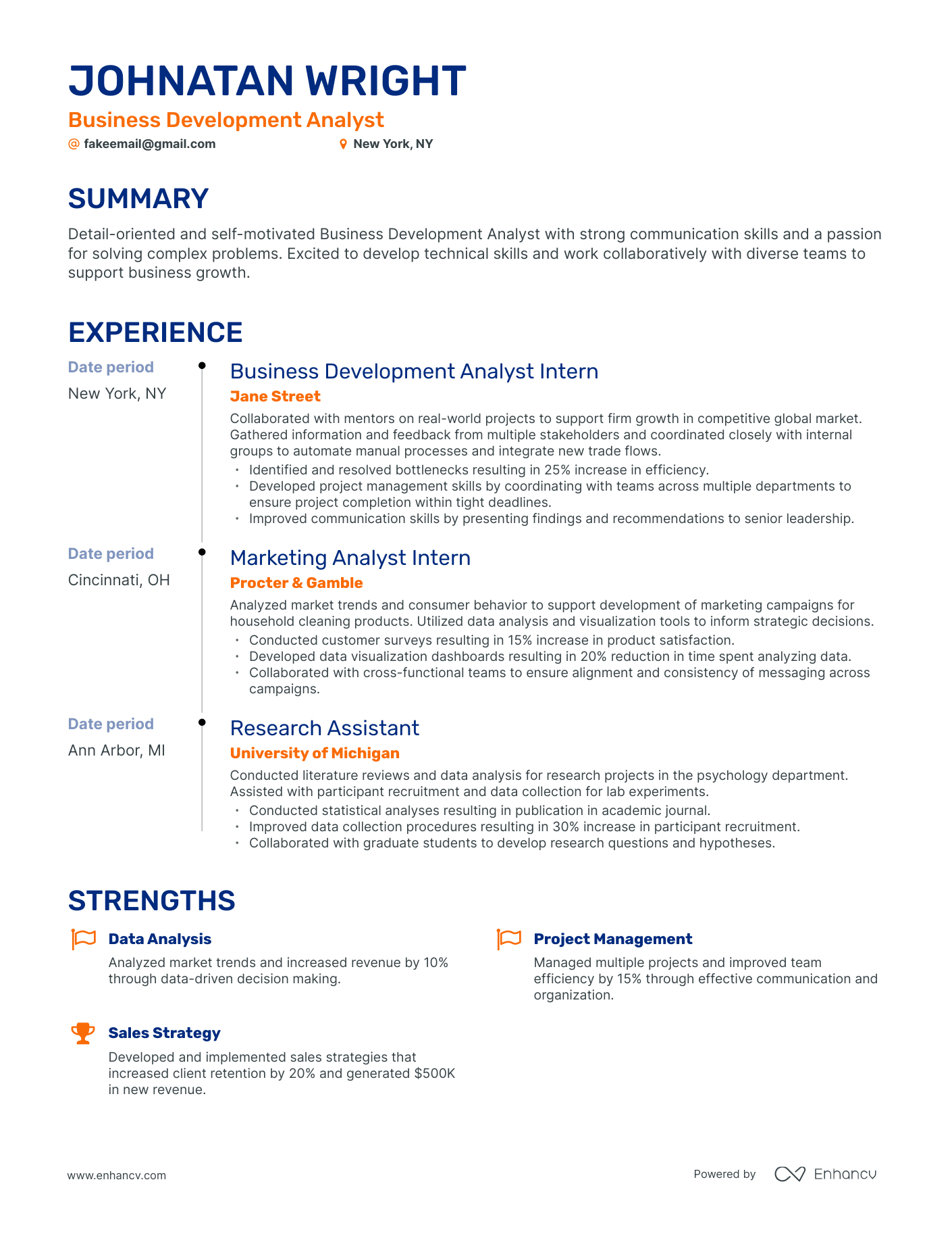 Business Development Analyst Resume Examples & Guide for 2023 (Layout ...