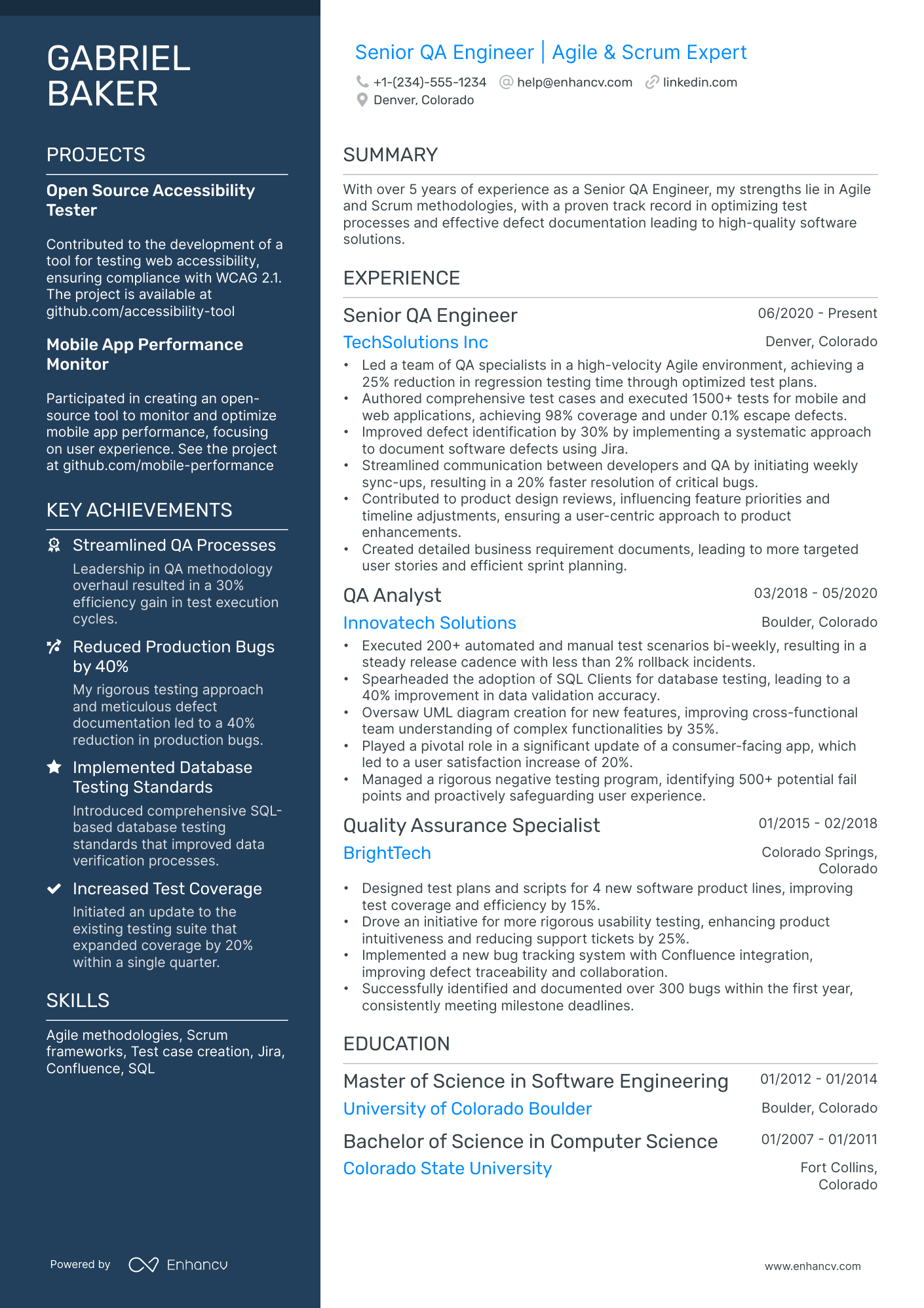 10 Software Qa Engineer Resume Examples Guide For 2026