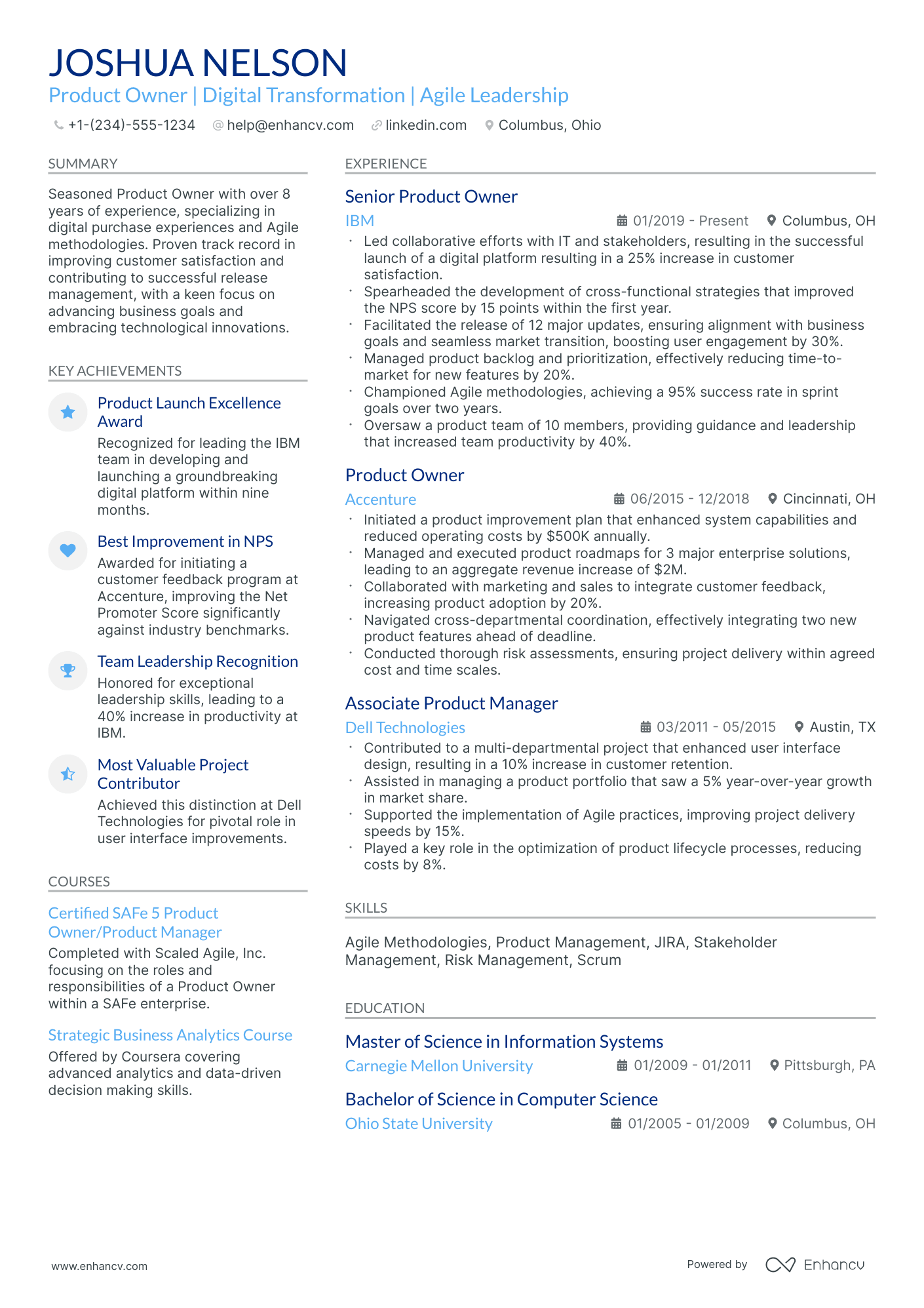 10 Digital Product Manager Resume Examples & Guide for 2026