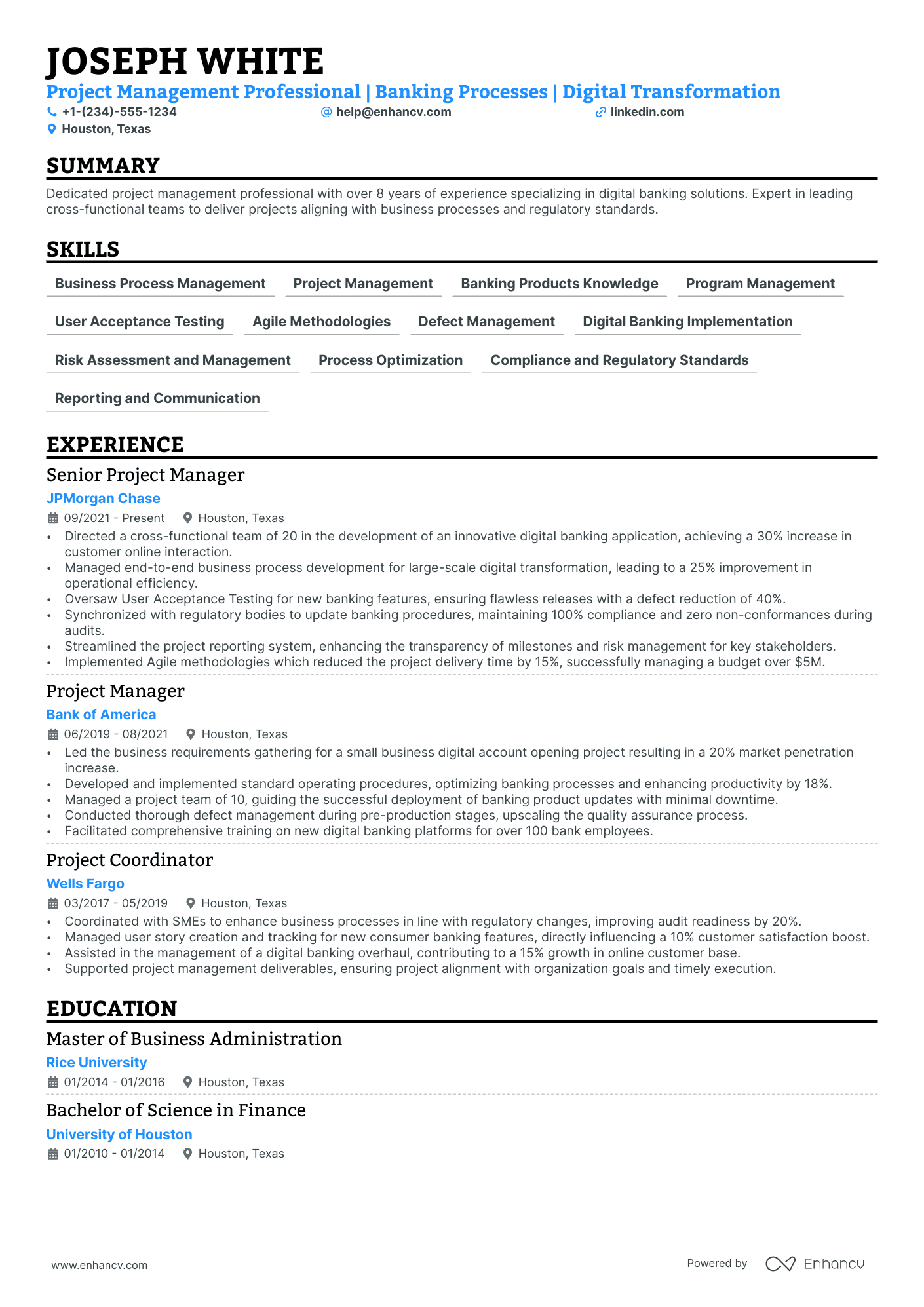 5 Business Process Manager Resume Examples & Guide for 2024