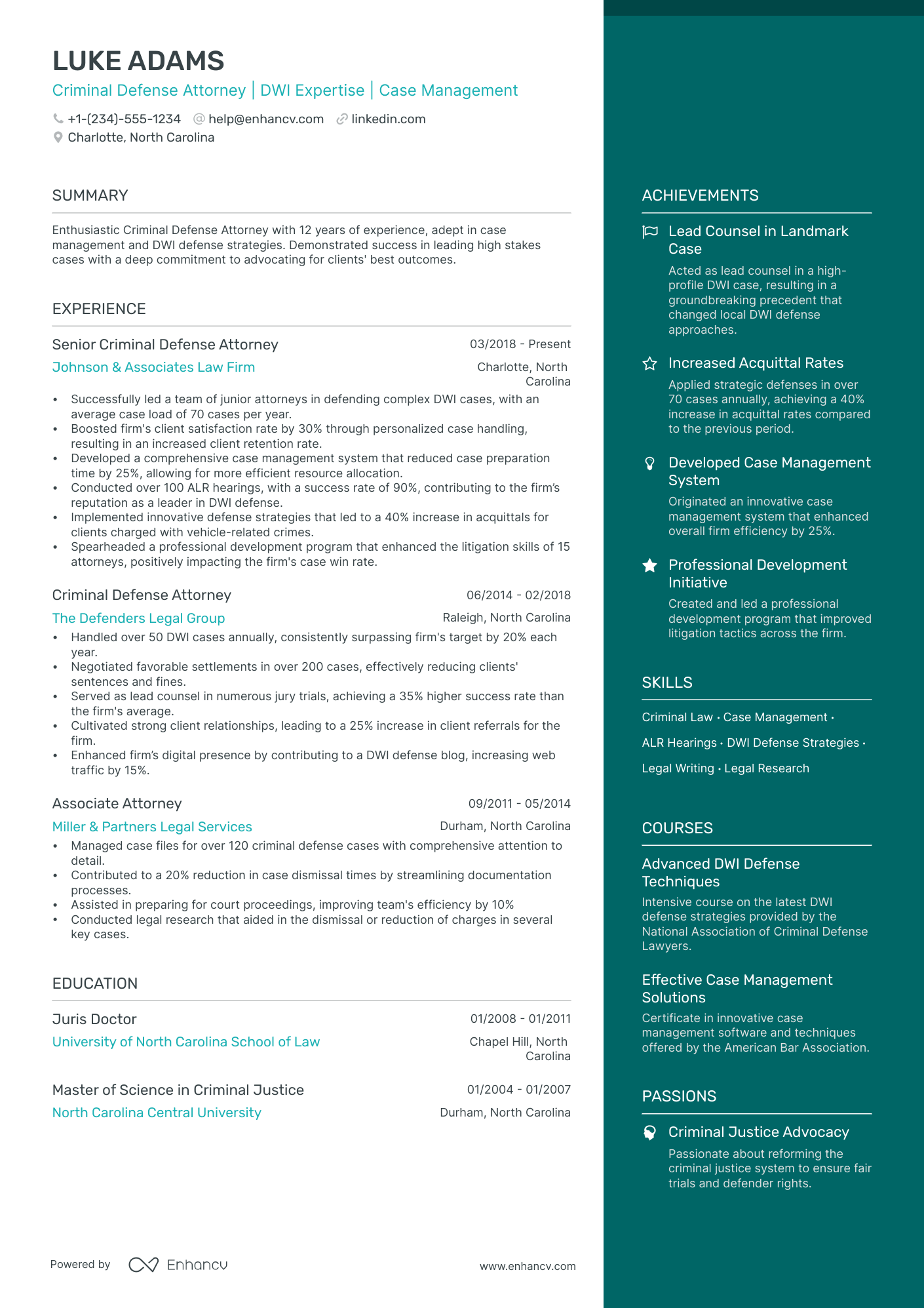 5 Criminal Lawyer Resume Examples & Guide for 2024