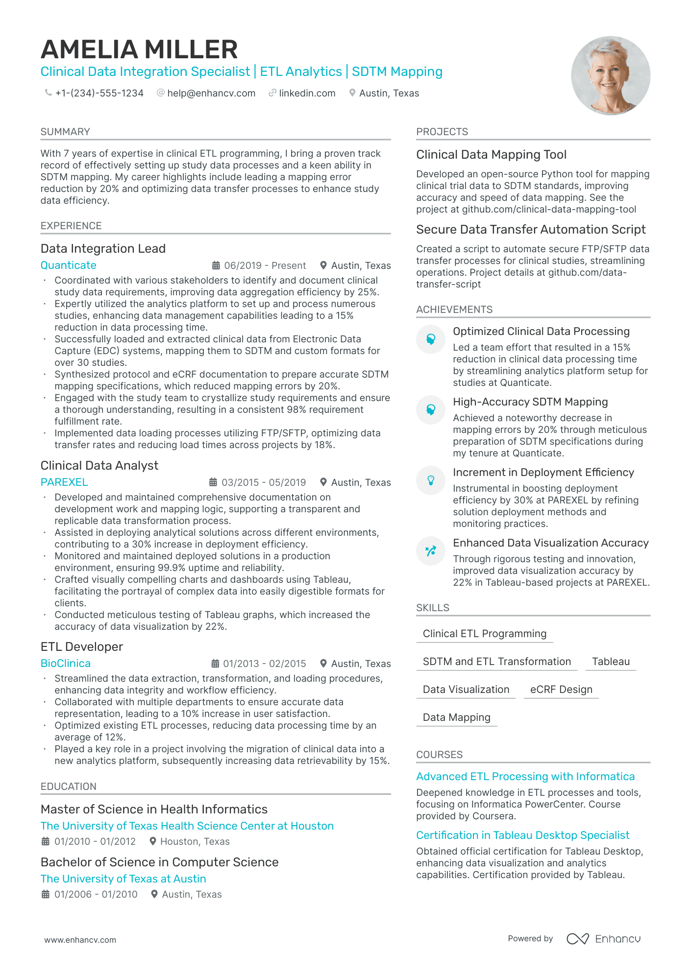 5 SAS Clinical Programmer Resume Examples & Guide for 2024