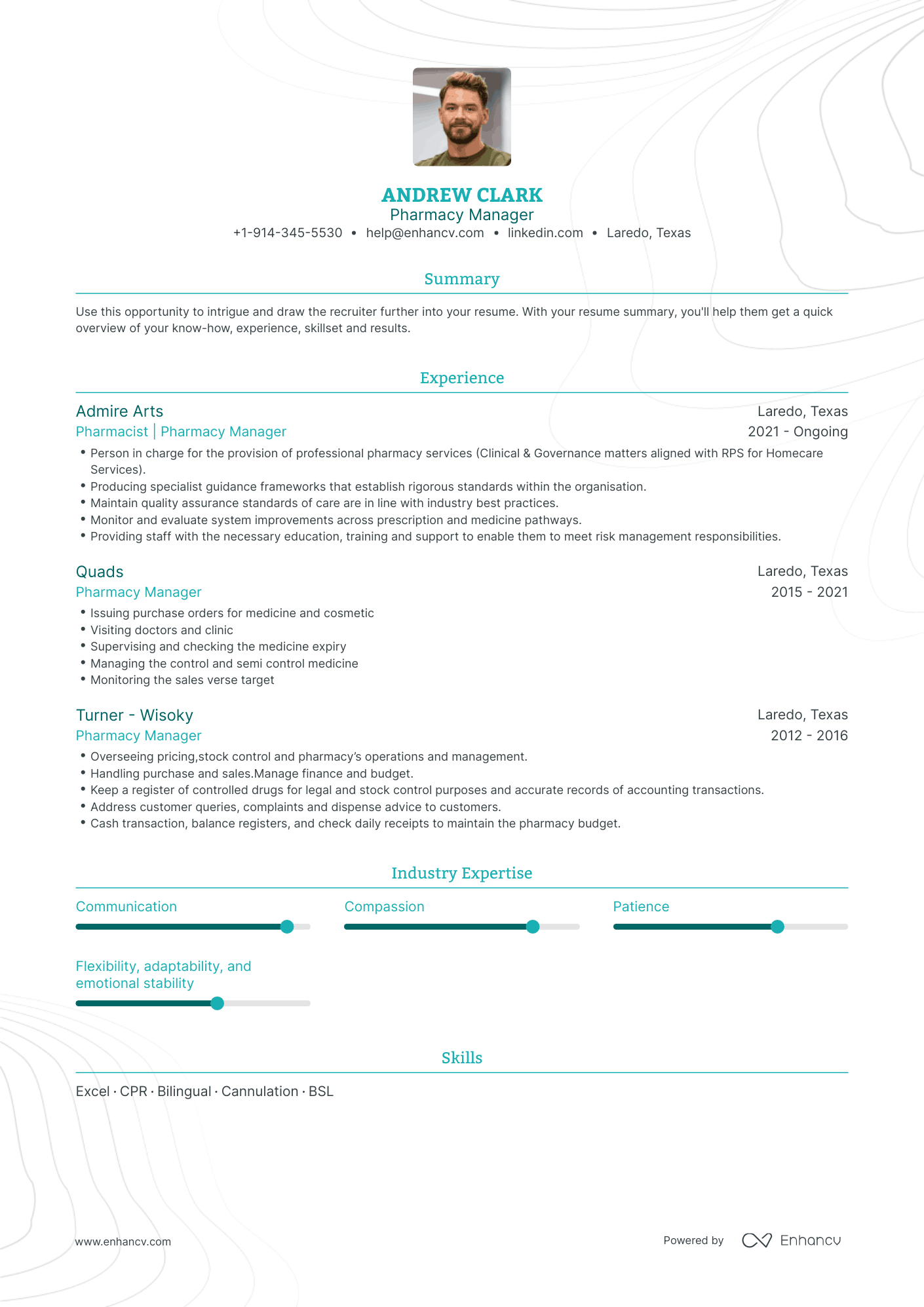 Pharmacy Manager Resume Examples & Guide for 2023 (Layout, Skills ...
