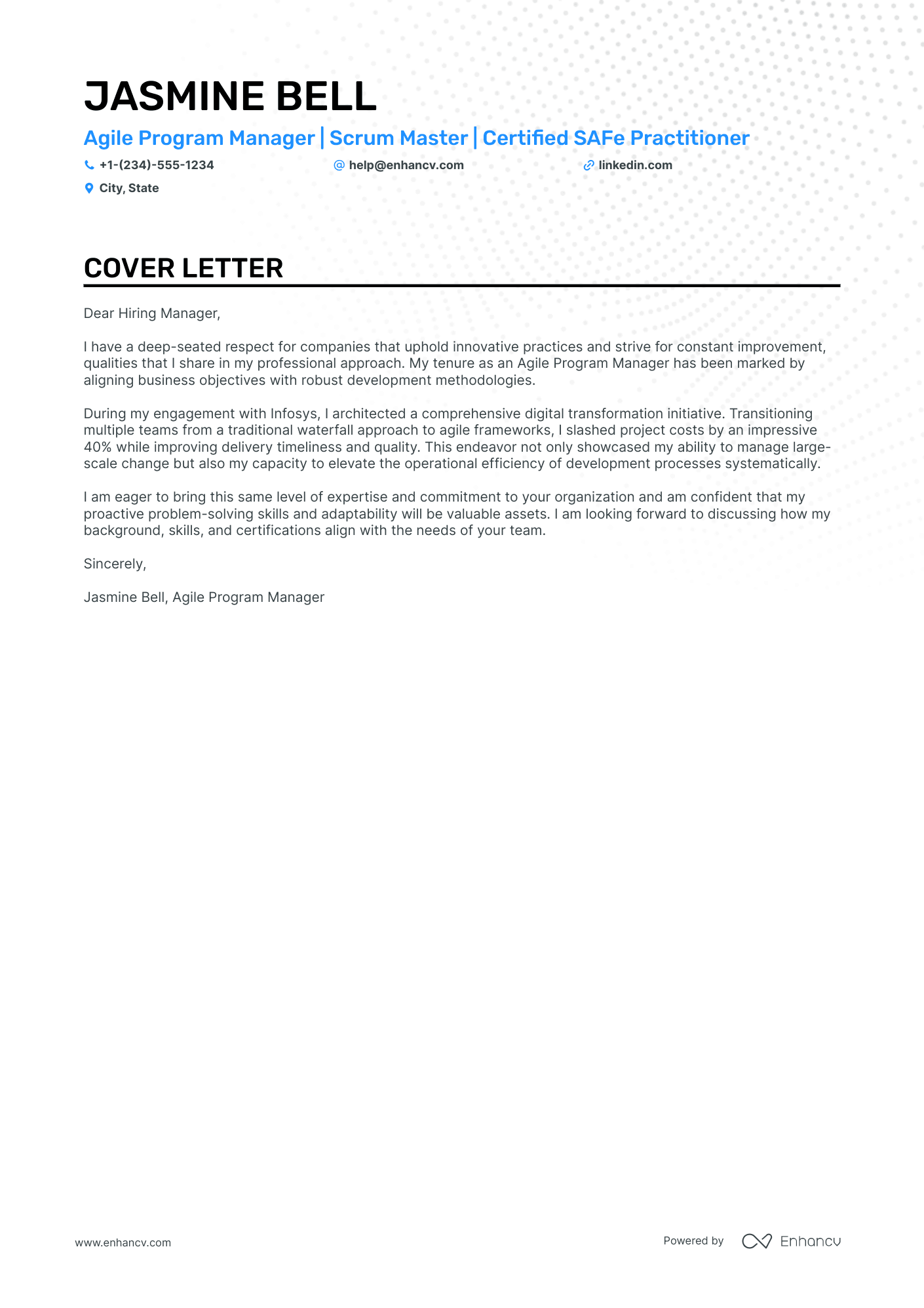 17 Professional Program Manager Cover Letter Examples and Template for ...