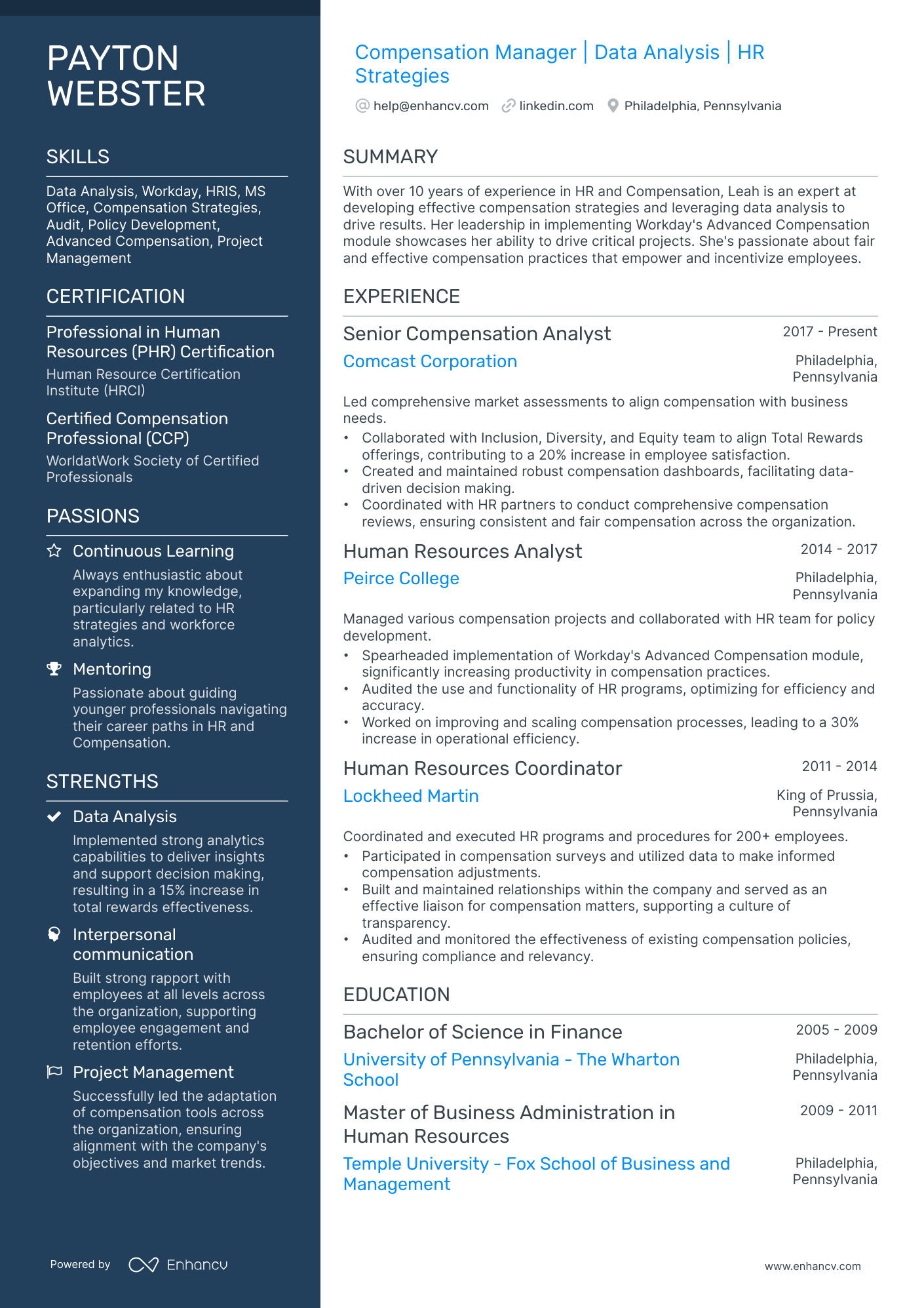 10 Compensation Manager Resume Examples & Guide for 2026