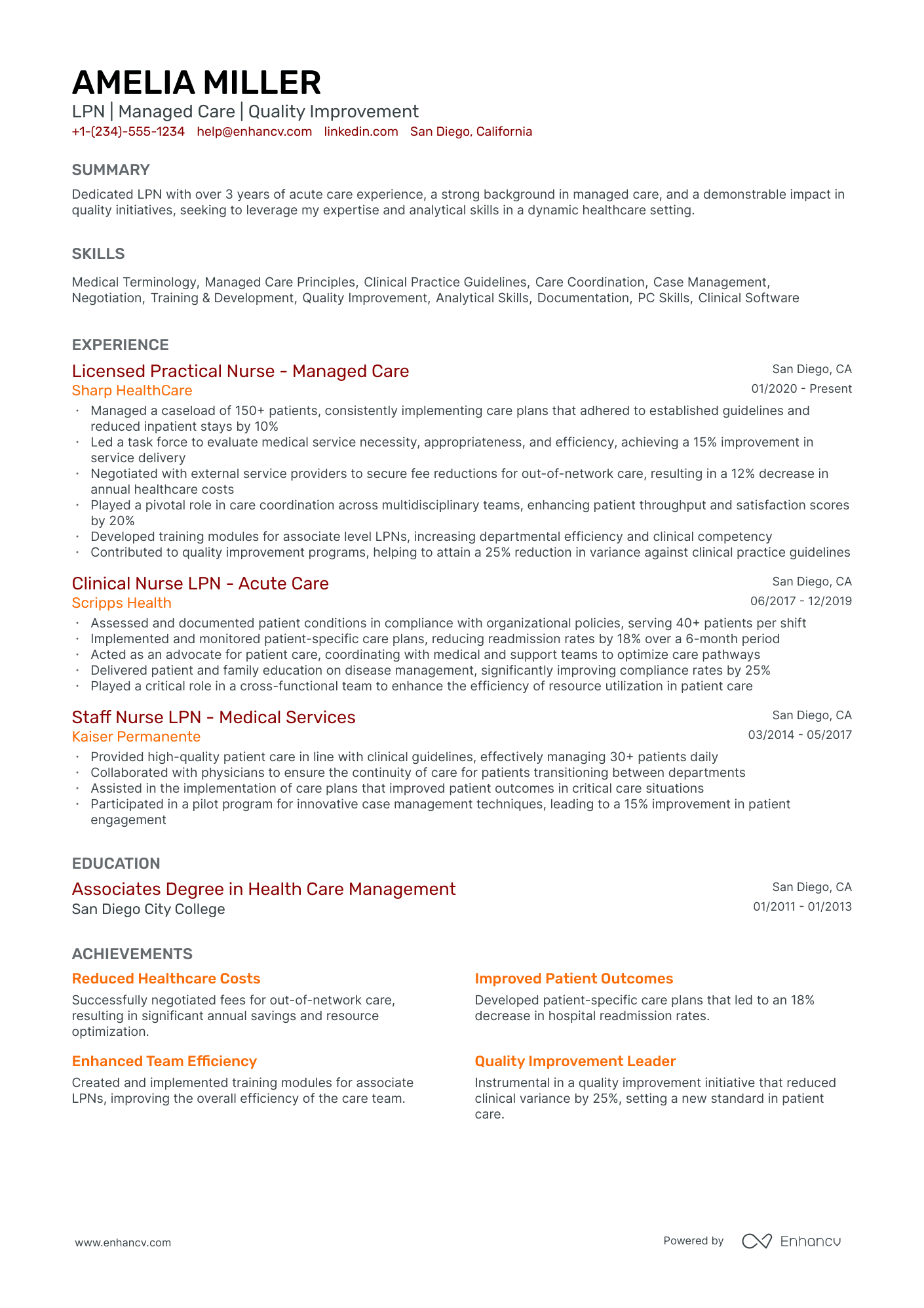 5 LPN Resume Examples & Guide for 2024