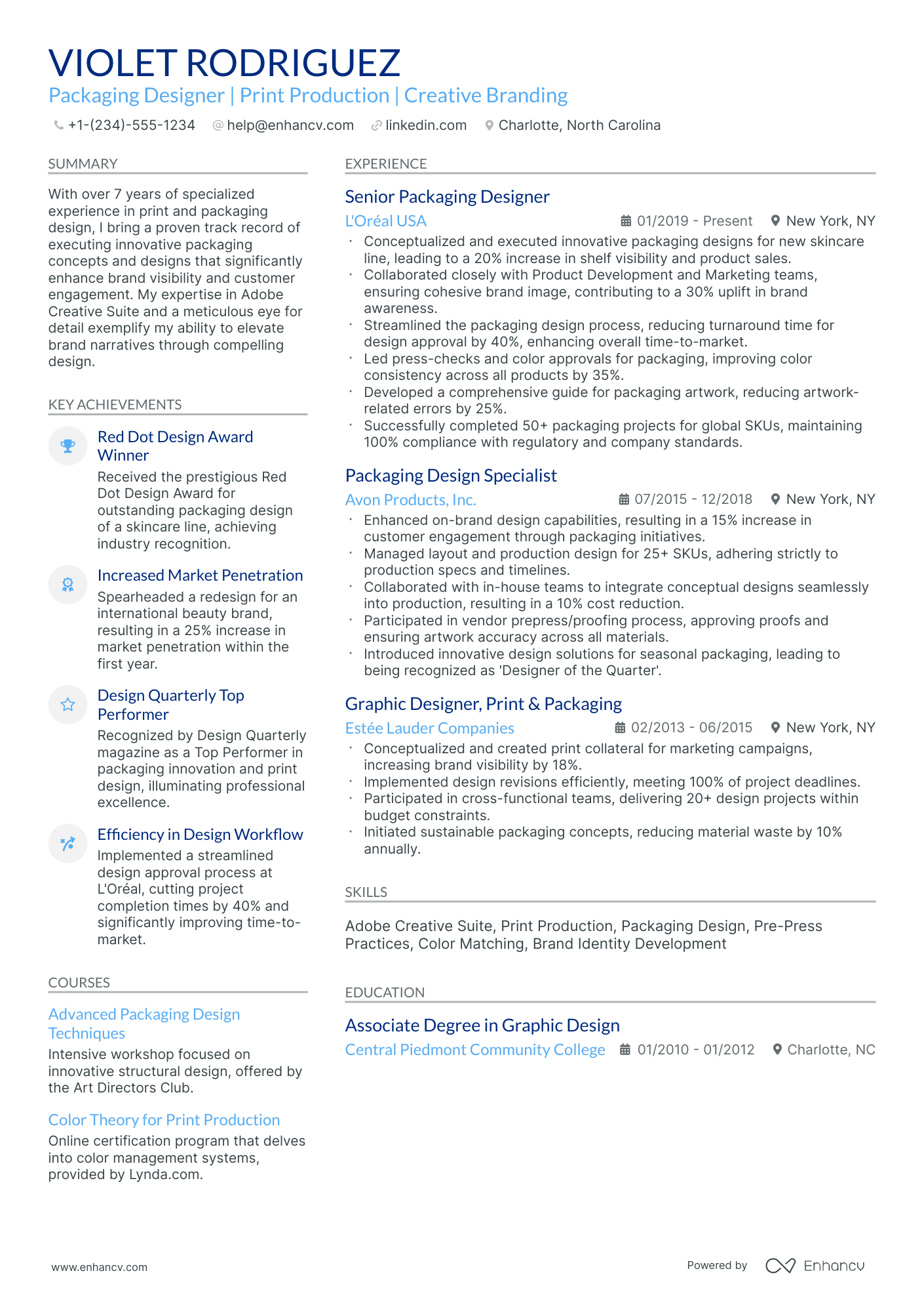 10 Packaging Designer Resume Examples & Guide for 2025