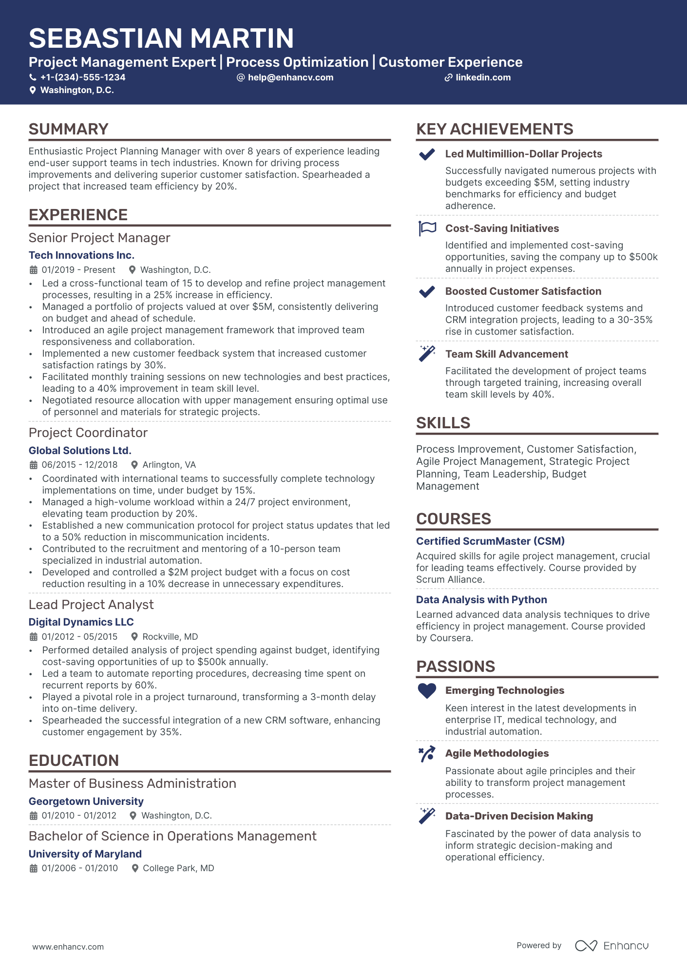 10 Planning Manager Resume Examples & Guide for 2026