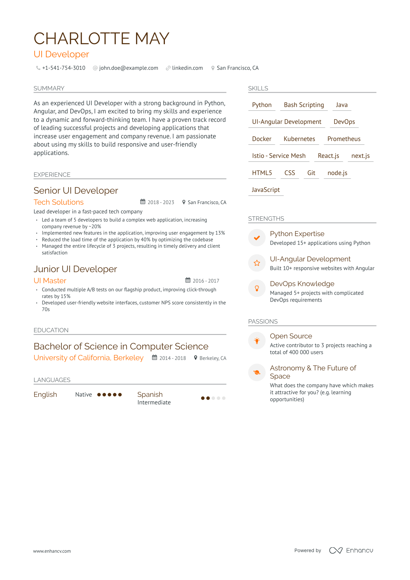 10 UI Developer Resume Examples & Guide for 2023