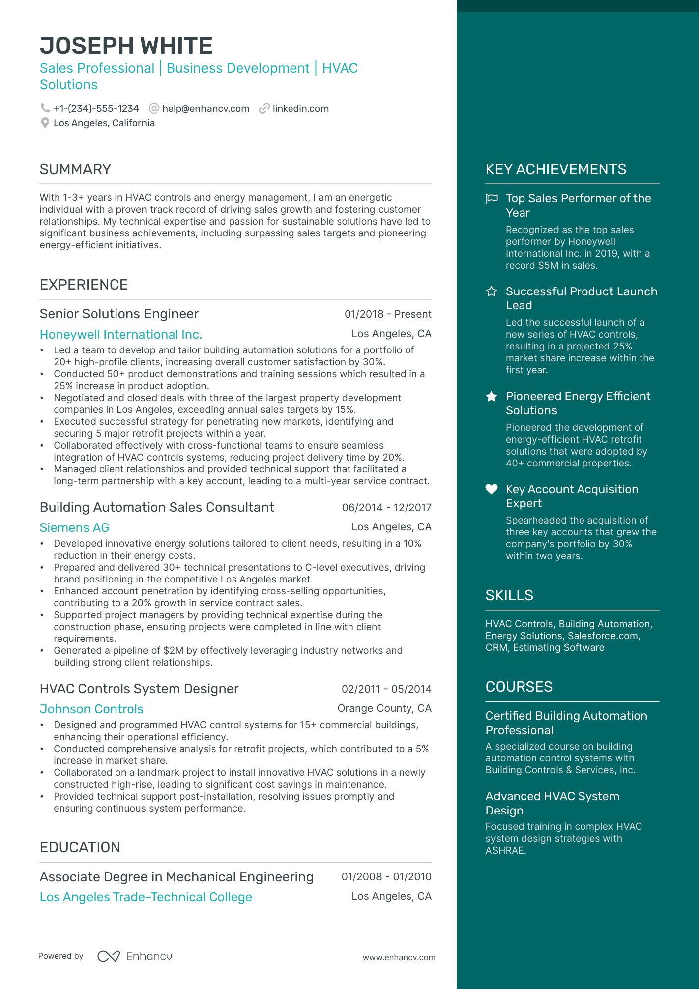 10 Construction Sales Resume Examples & Guide for 2025