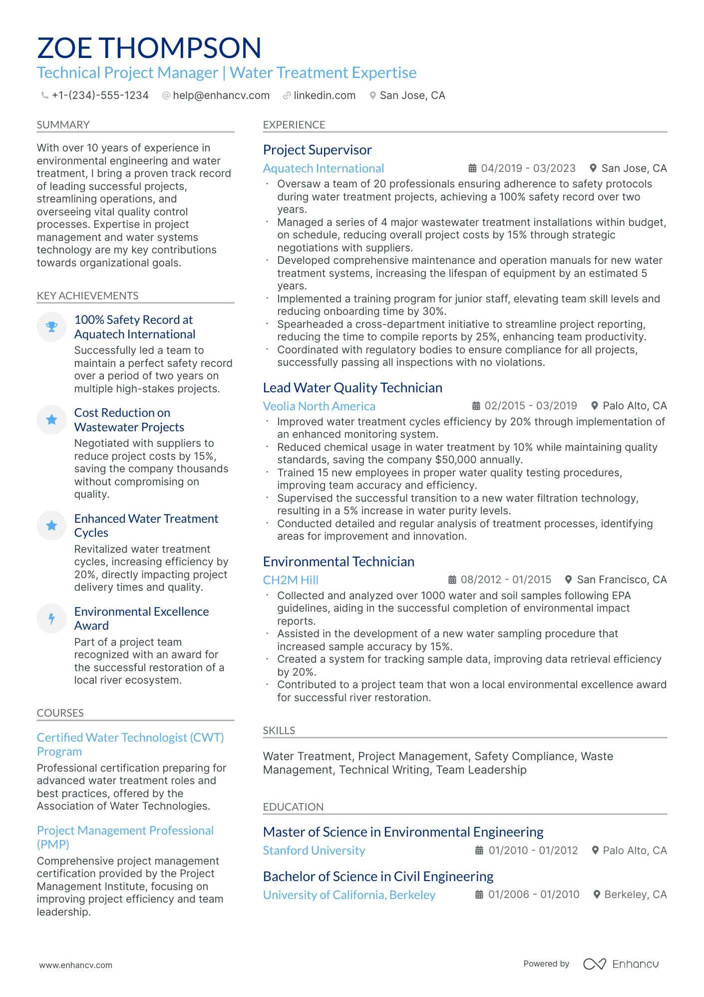 10 Environmental Consultant Resume Examples & Guide for 2026