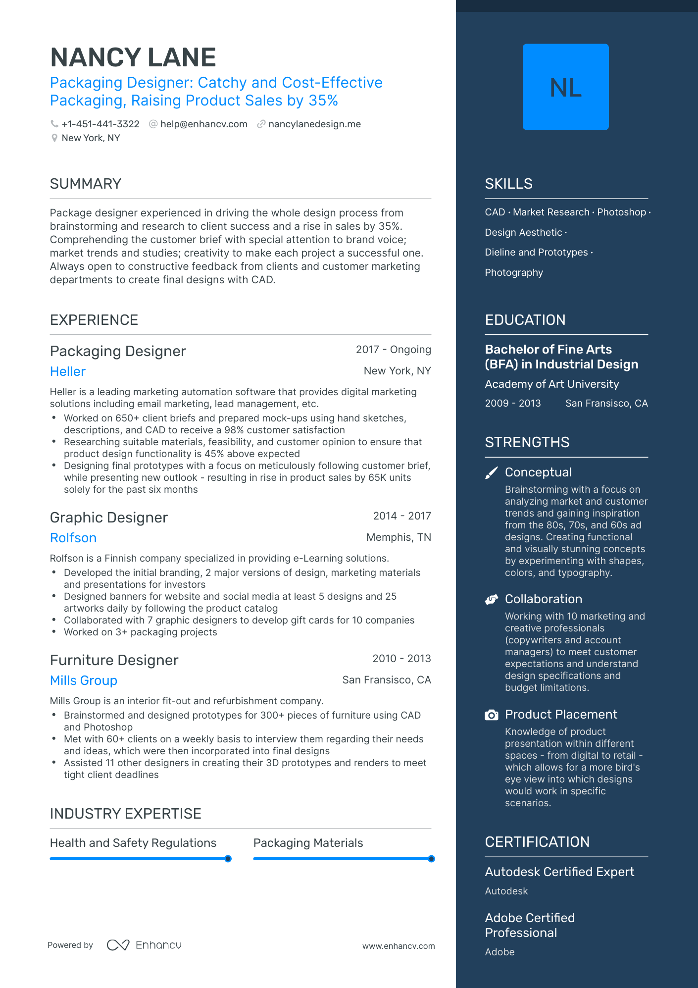 5 Packaging Designer Resume Examples & Guide for 2023