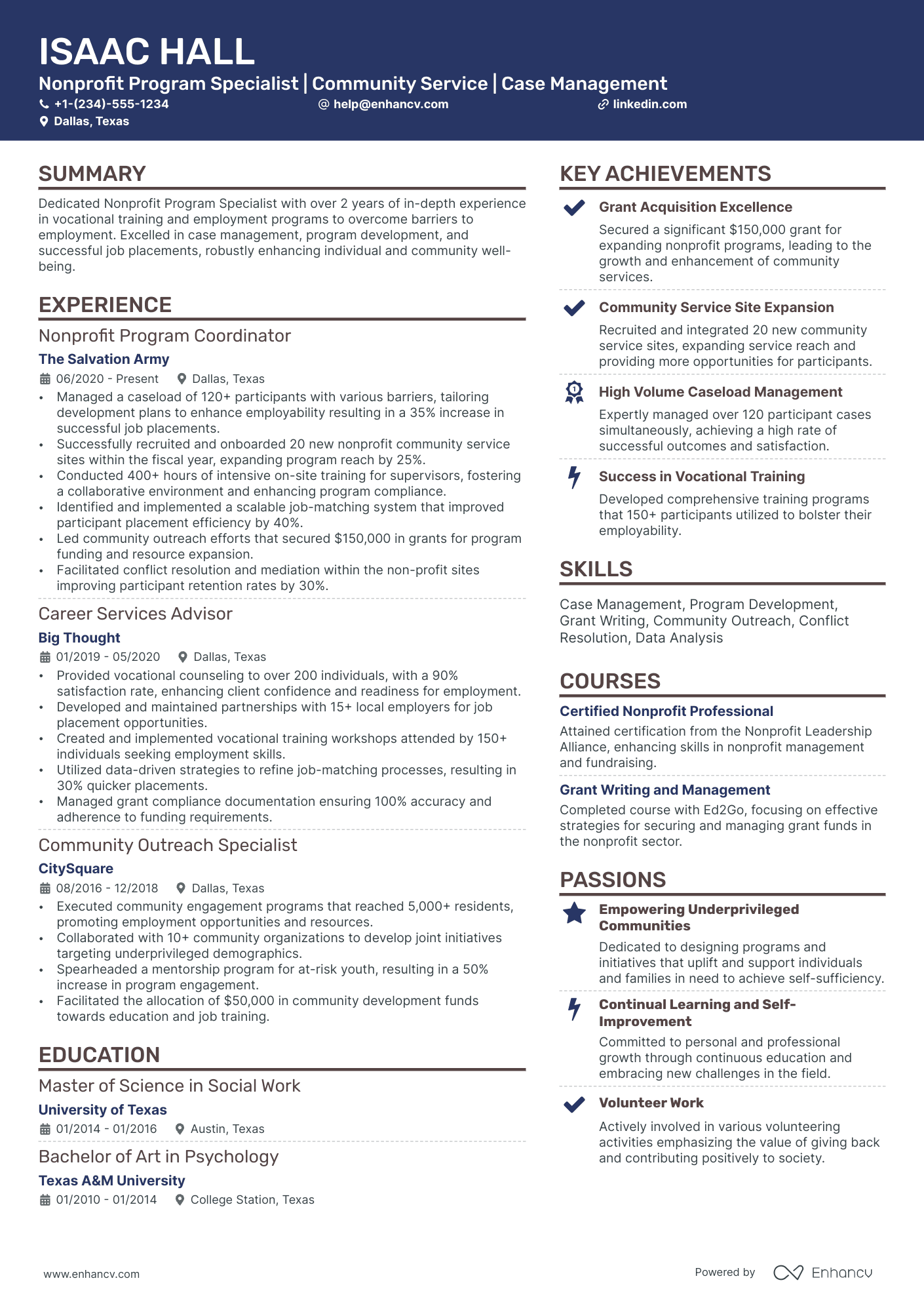 10 Nonprofit Program Manager Resume Examples & Guide for 2026