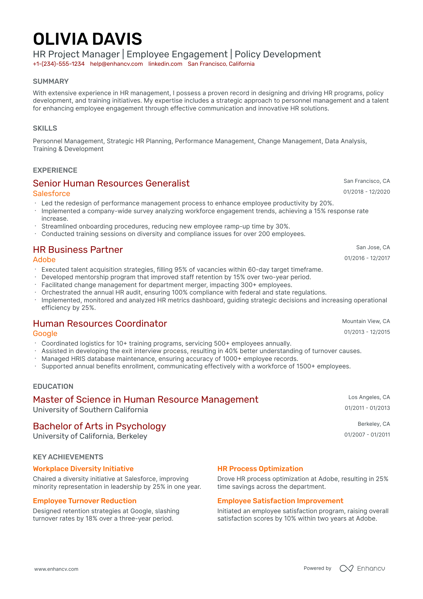 10 HR Project Manager Resume Examples & Guide for 2026