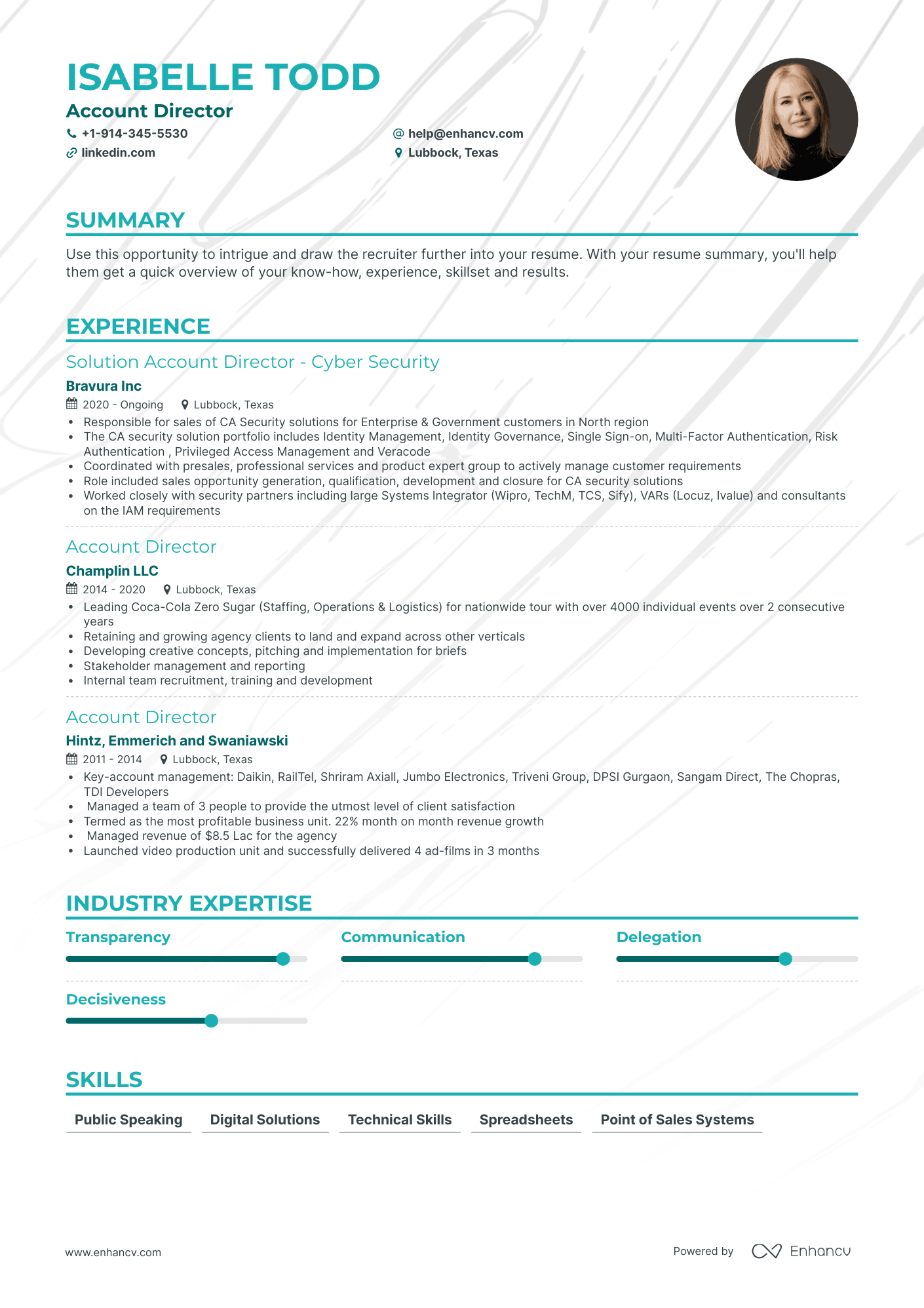 Account Director Resume Examples & Guide for 2023 (Layout, Skills ...