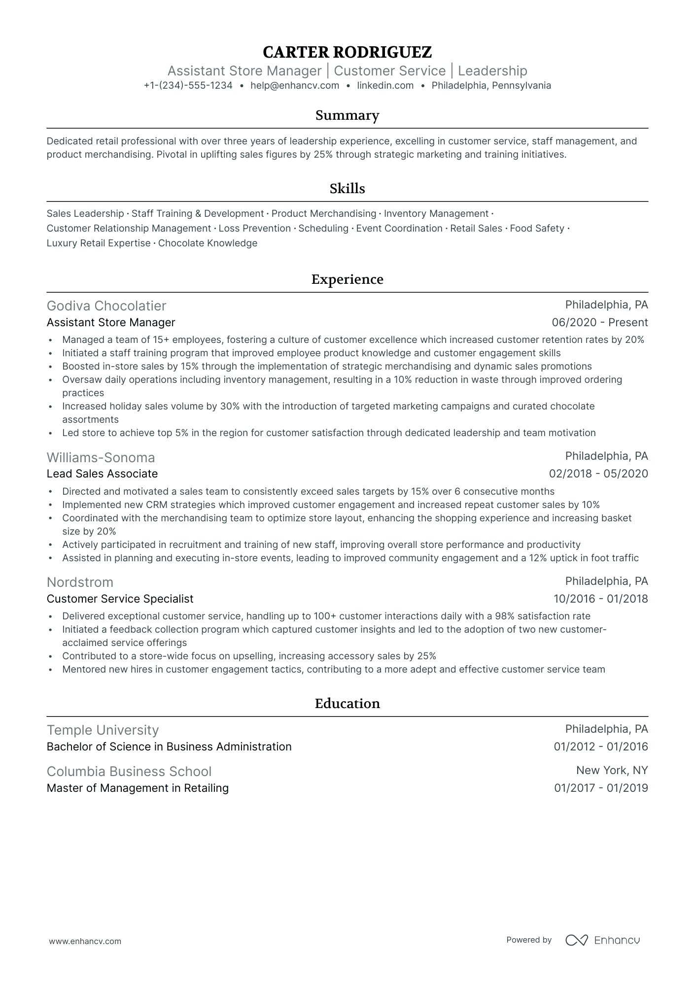 5 Deputy Manager Resume Examples & Guide for 2024