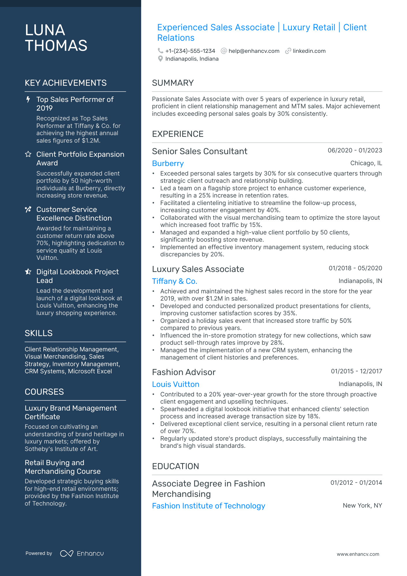 10 Fashion Retail Resume Examples & Guide for 2026