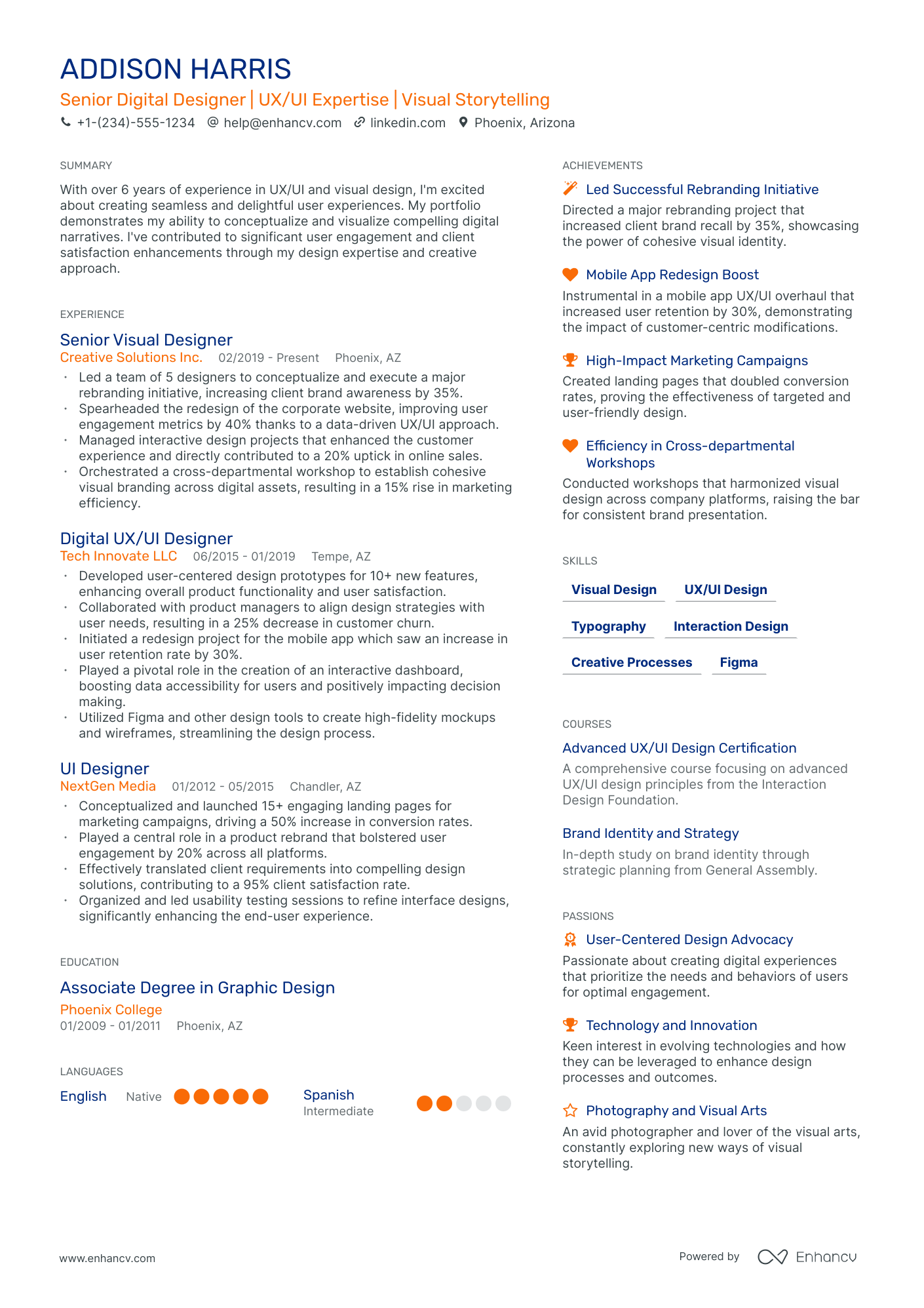 5 Digital Designer Resume Examples & Guide for 2024