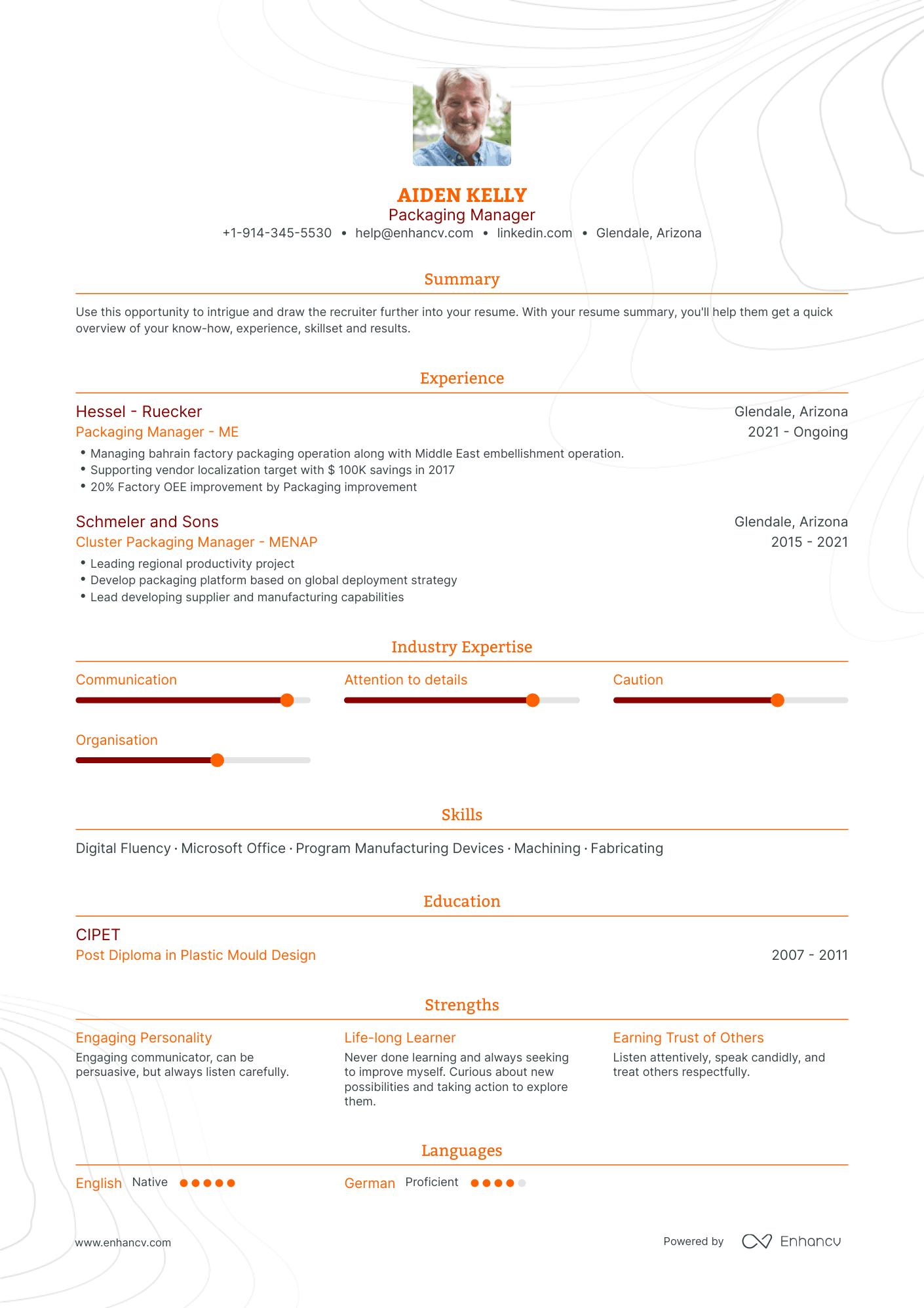 Packaging Manager Resume Examples & Guide for 2023 (Layout, Skills ...