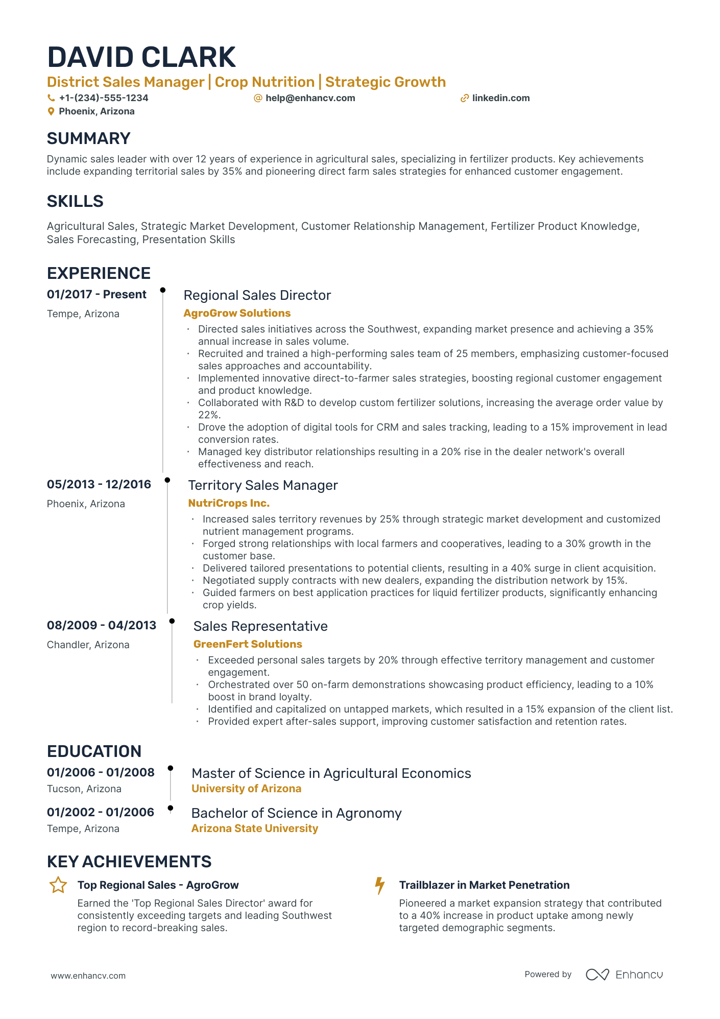 10 District Sales Manager Resume Examples & Guide for 2026