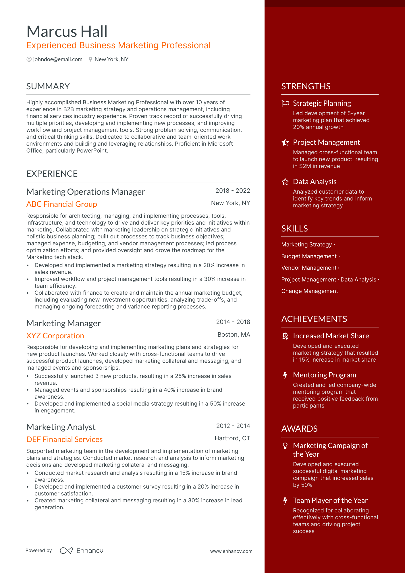 22 Marketing Resume Examples & Guide for 2024