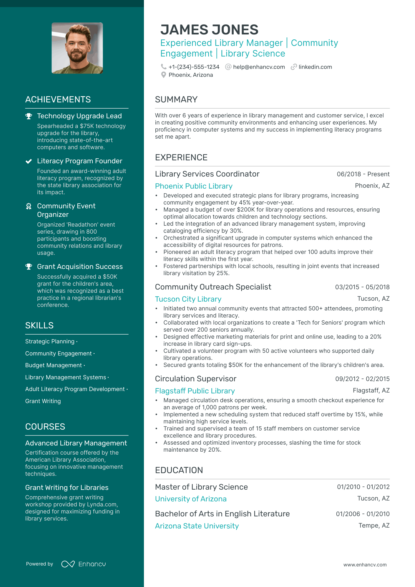5 Library Director Resume Examples & Guide for 2024