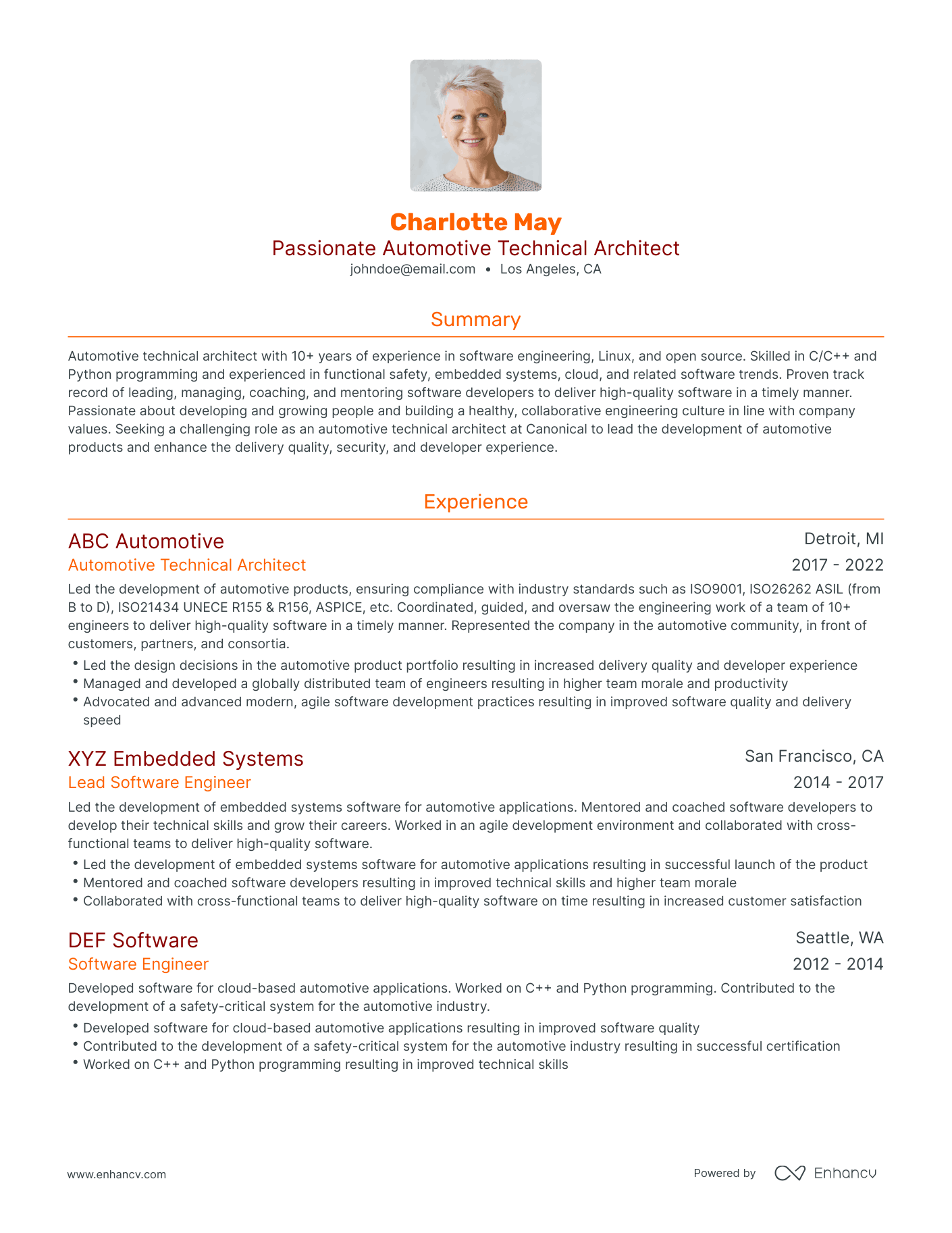 5 Automotive Engineering Resume Examples & Guide for 2023