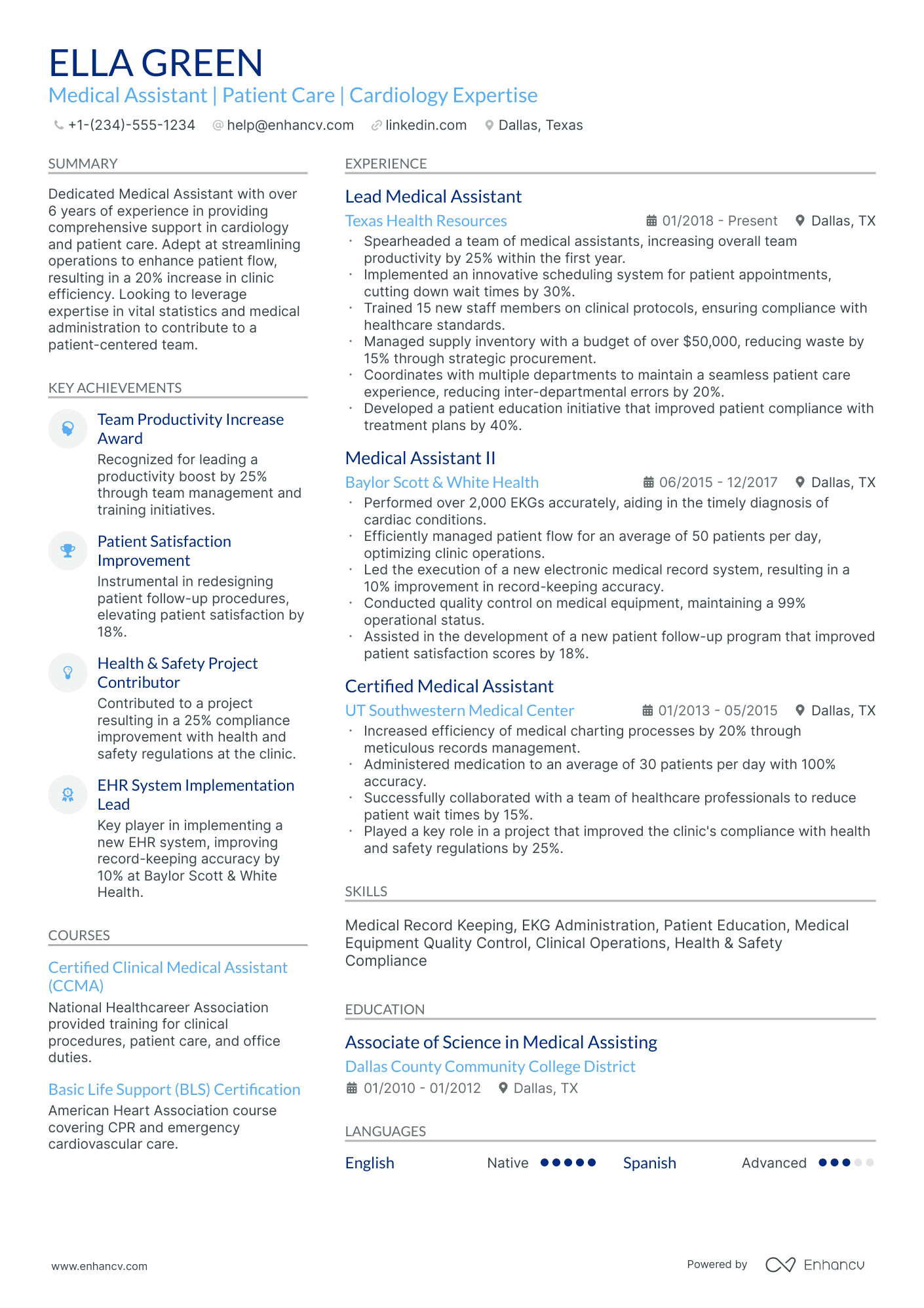 10 Cardiology Medical Assistant Resume Examples & Guide for 2025 10 Cardiology Medical Assistant Resume Examples & Guide for 2025