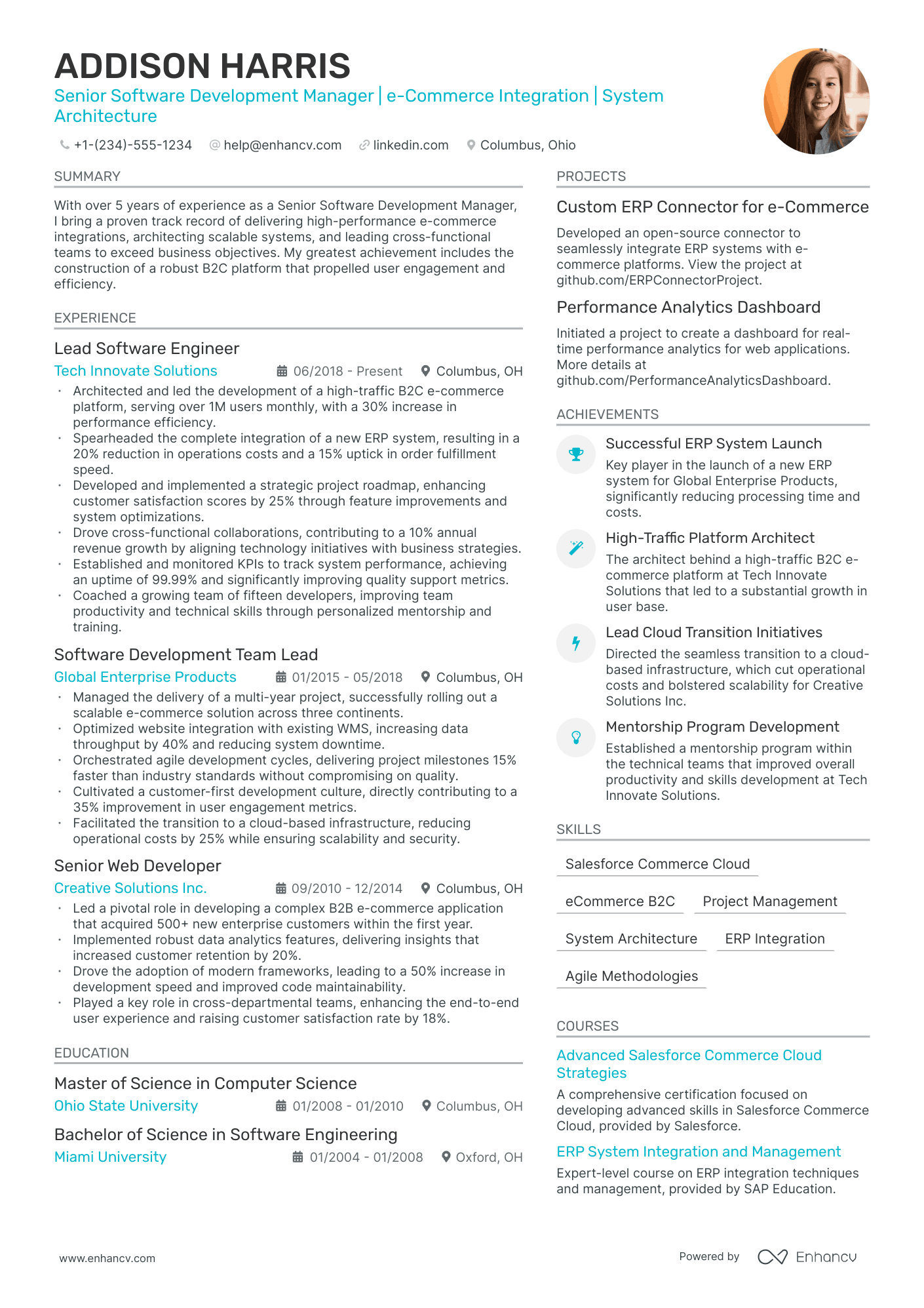5 Software Development Manager Resume Examples & Guide for 2024