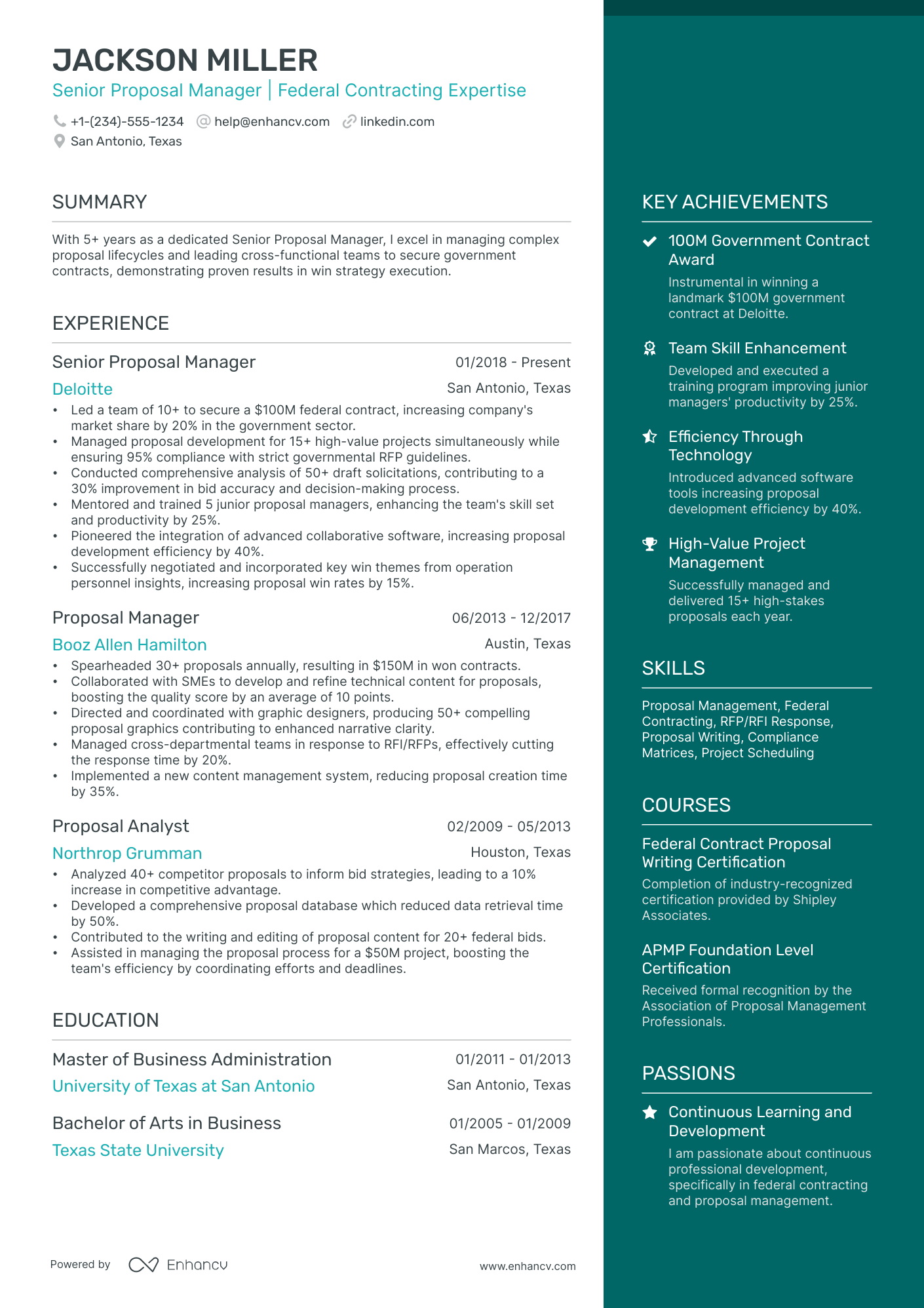 10 Proposal Manager Resume Examples & Guide for 2026