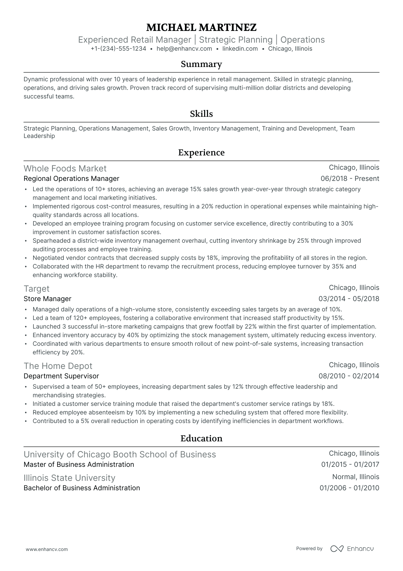10 District Manager Resume Examples & Guide for 2026