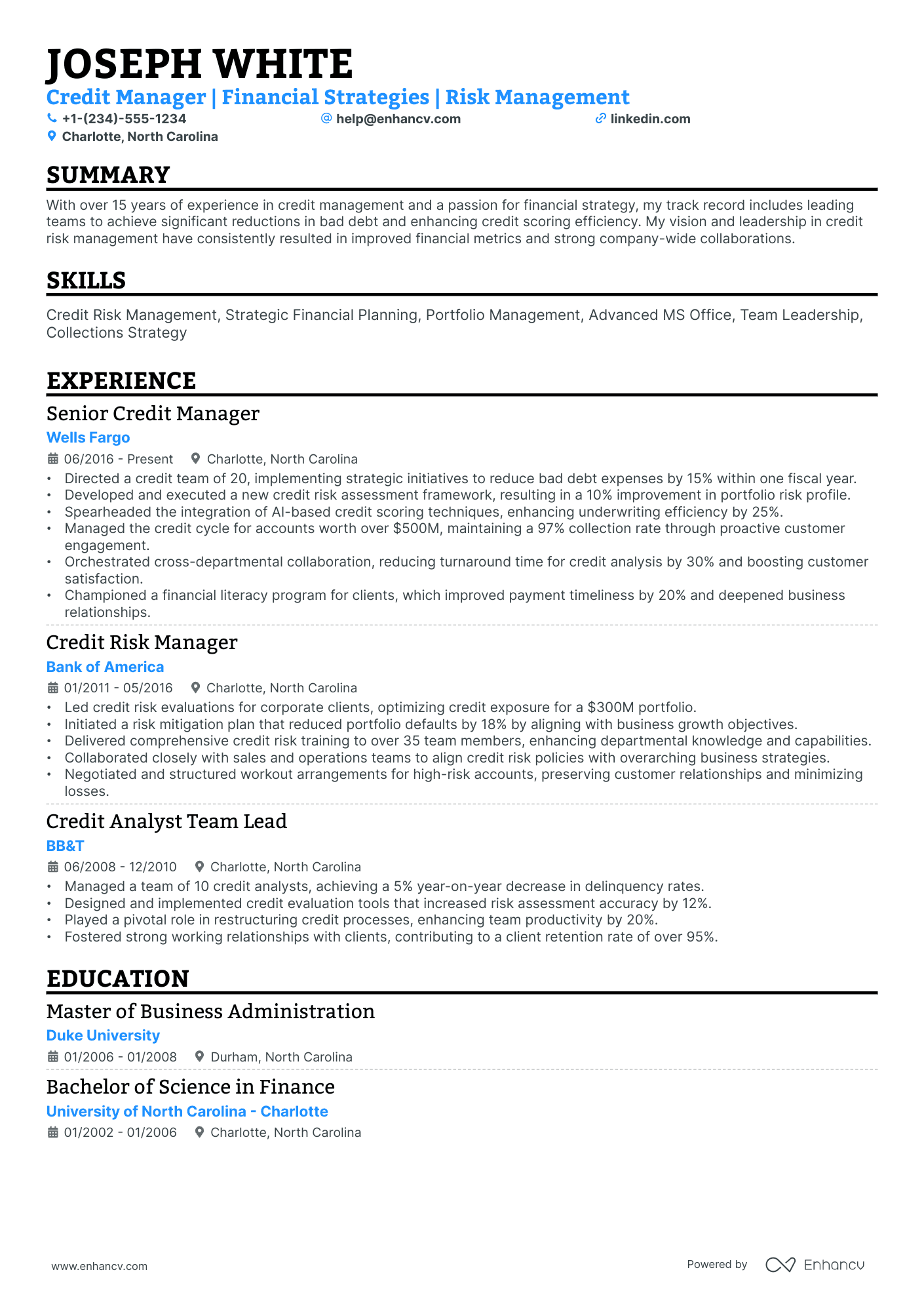 10 Credit Manager Resume Examples & Guide for 2026