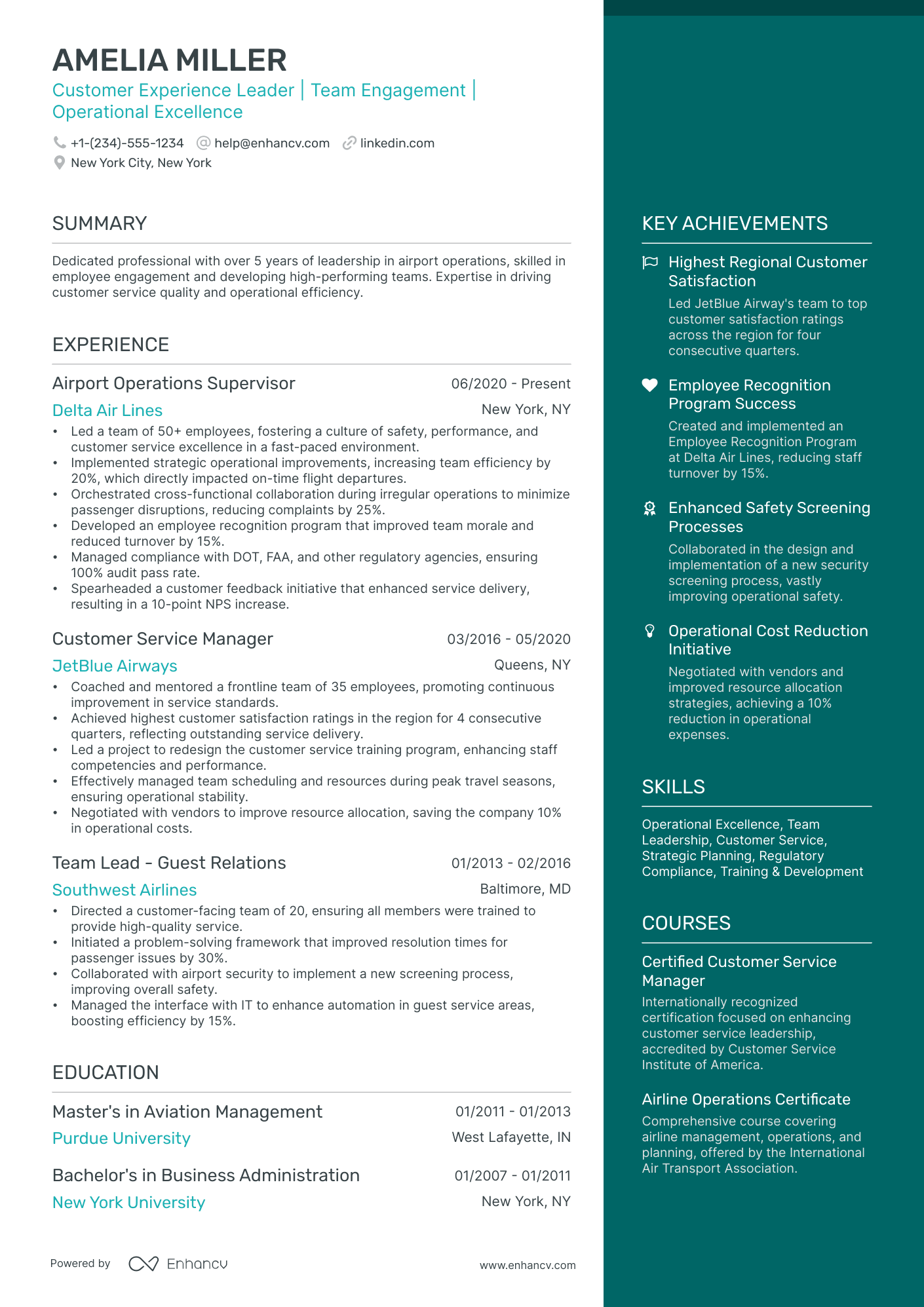 10 Customer Service Manager Resume Examples & Guide for 2026