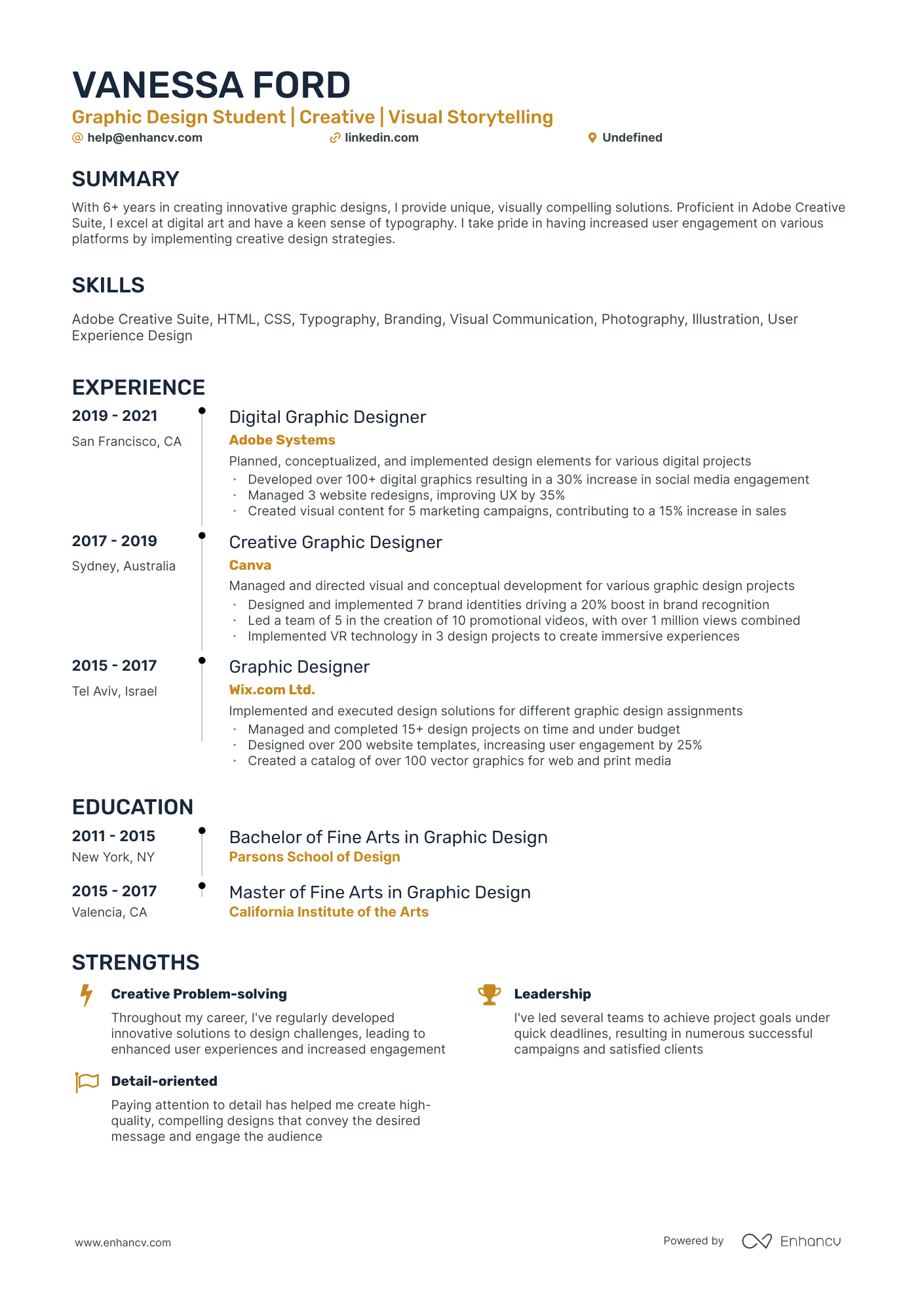 10 Graphic Design Student Resume Examples & Guide for 2026