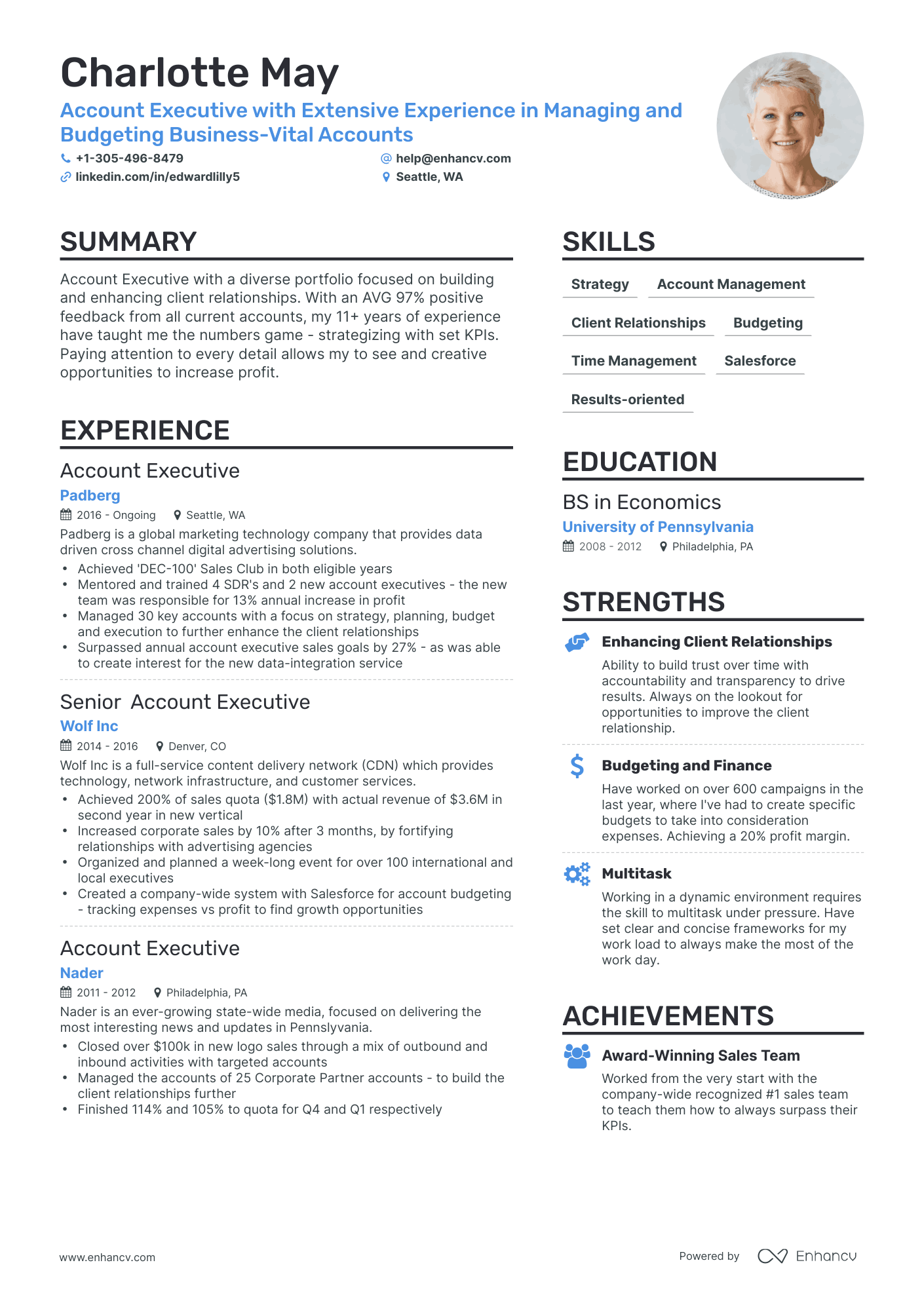 12 Account Executive Resume Examples & Guide for 2023