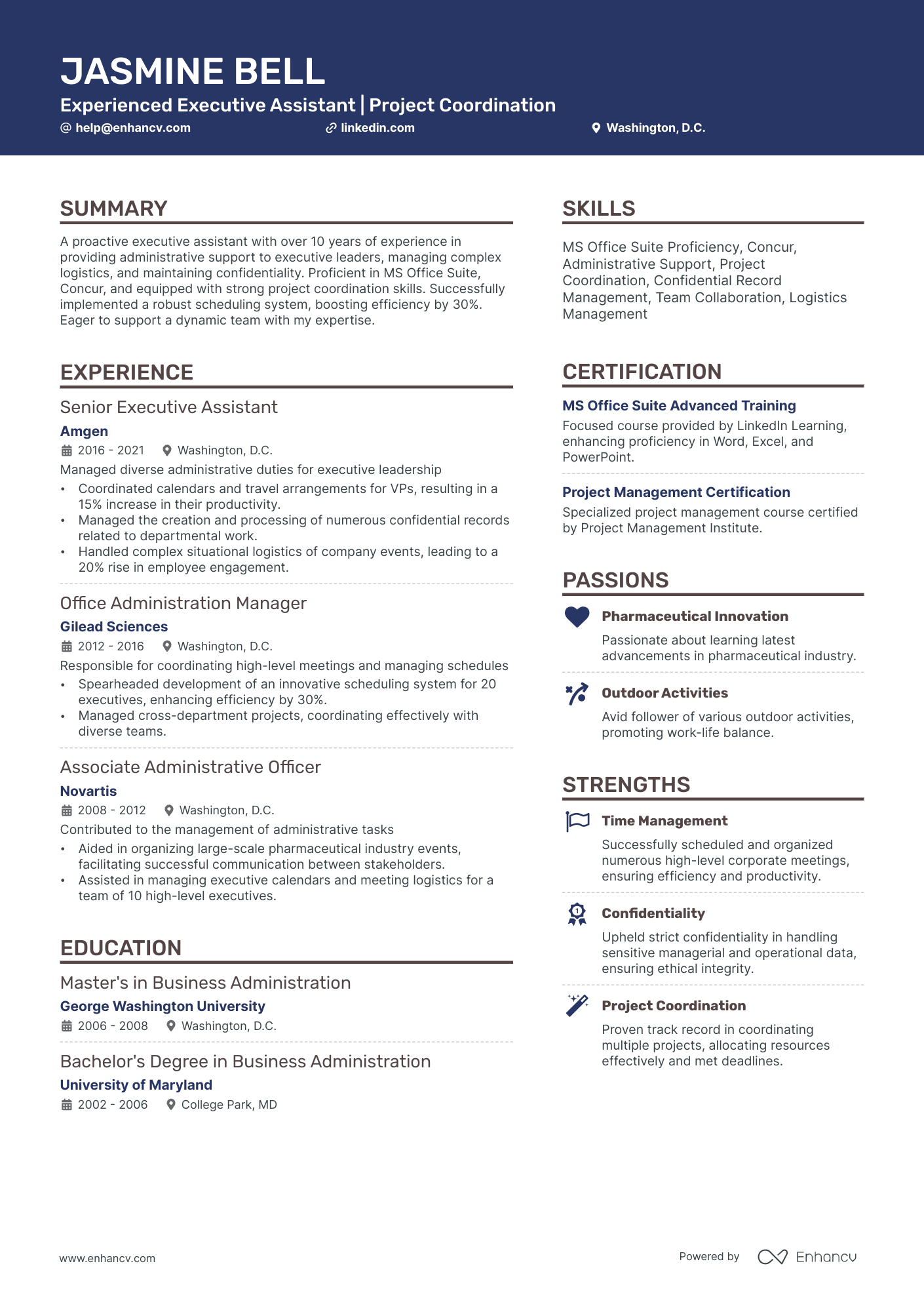 10 Senior Administrative Assistant Resume Examples & Guide for 2026