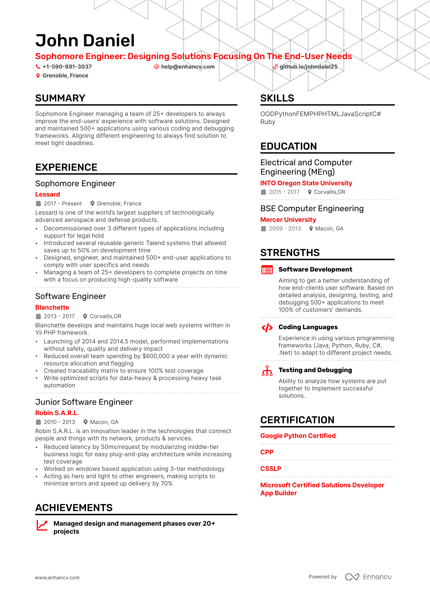 23 Engineering Resume Examples & Guide for 2024