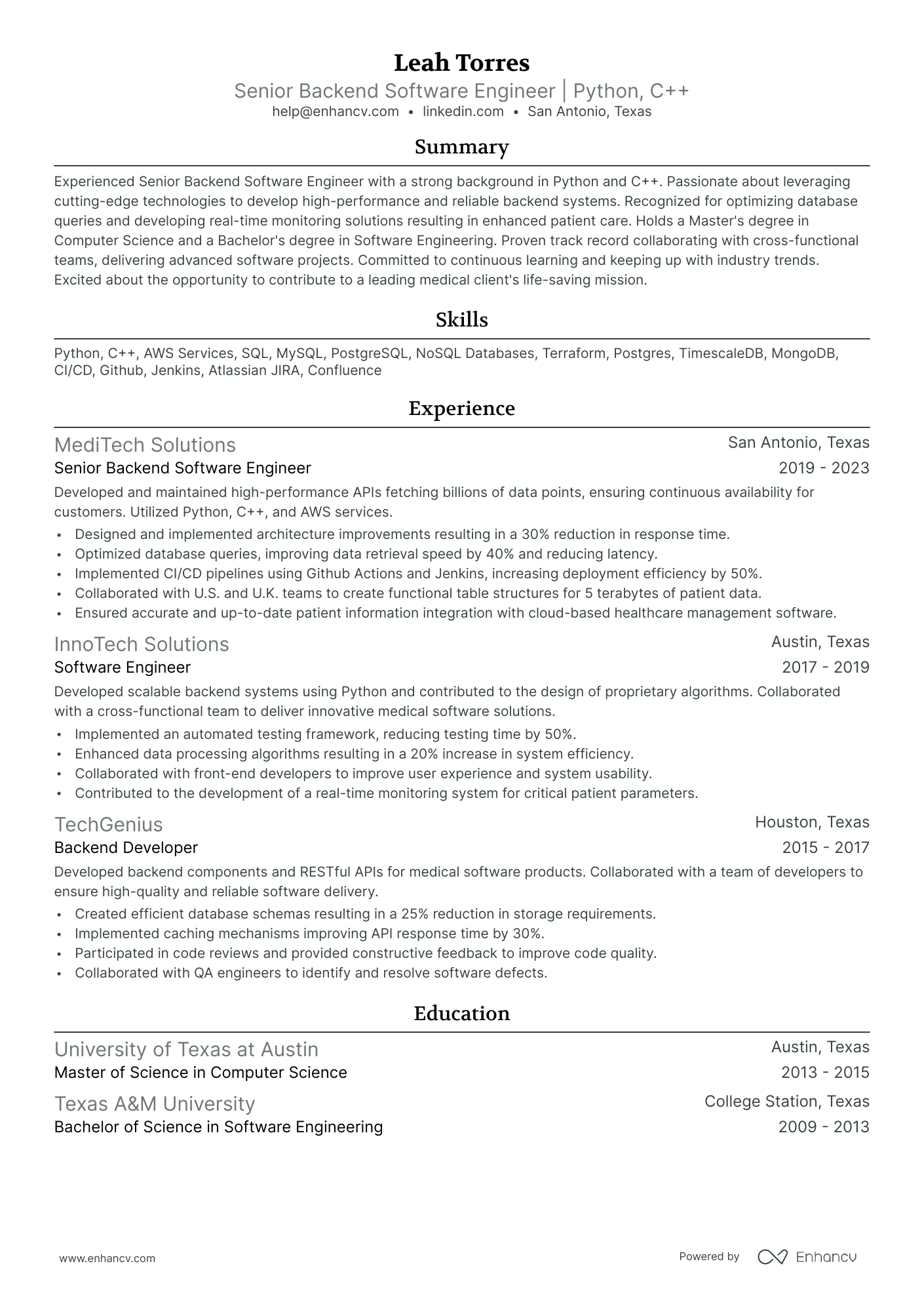 10 Lead Engineer Resume Examples & Guide for 2026