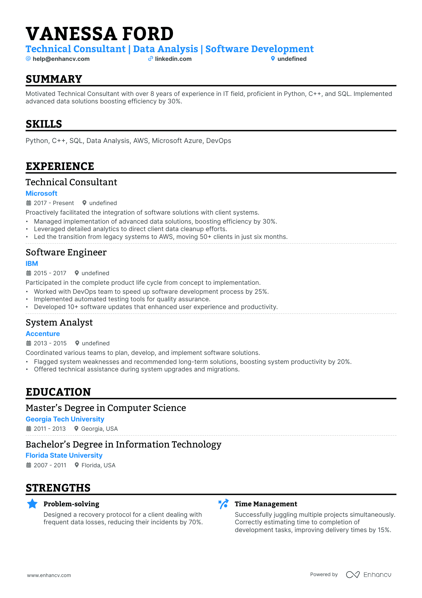 10 Technical Consultant Resume Examples, Templates & Guide for 2026