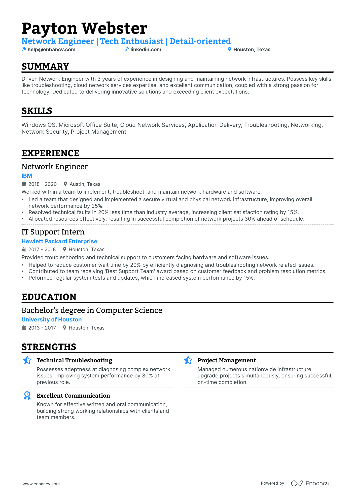 10 Junior Network Engineer Resume Examples & Guide for 2026